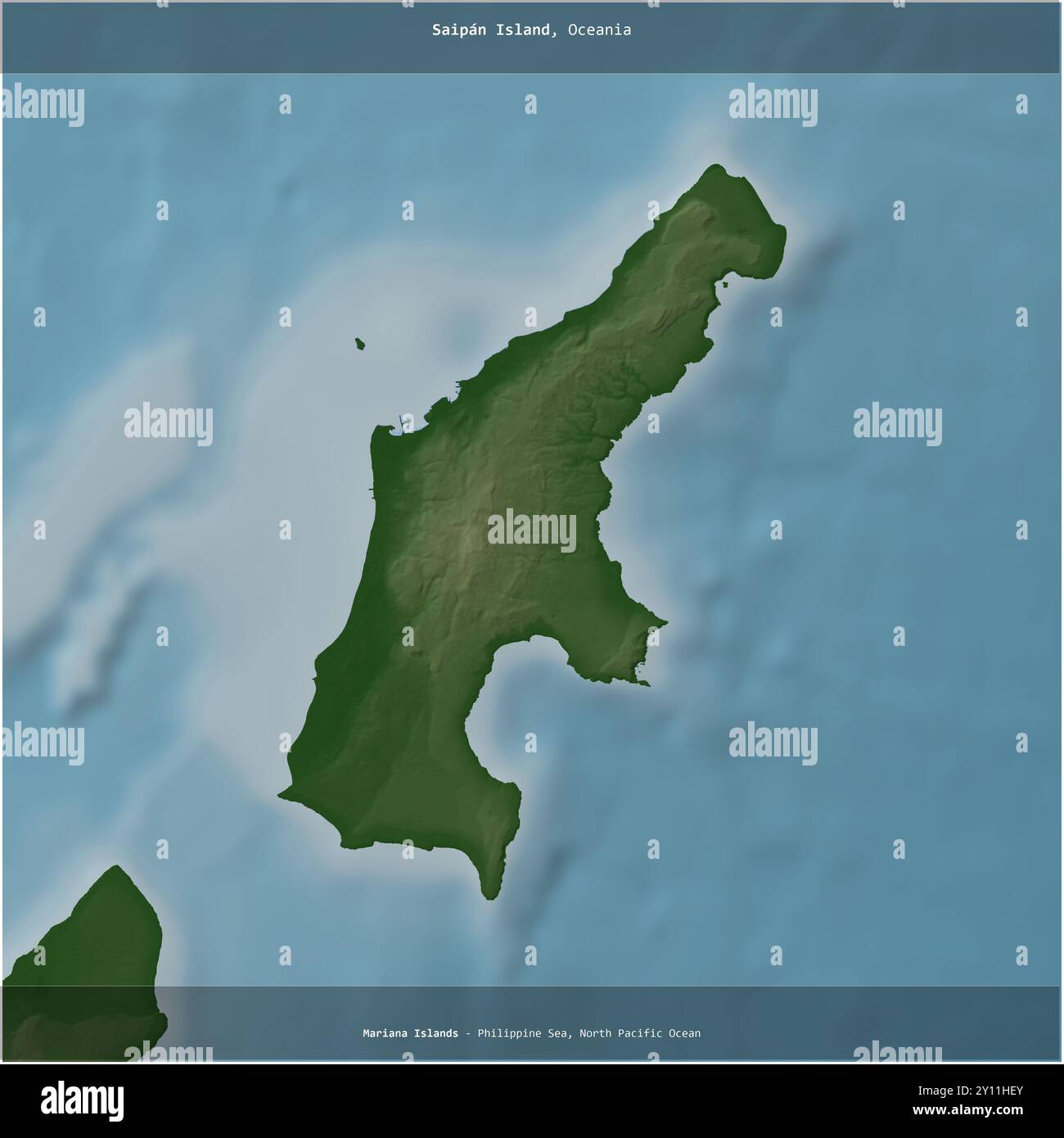 Saipan Island in the Philippine Sea, belonging to United States ...