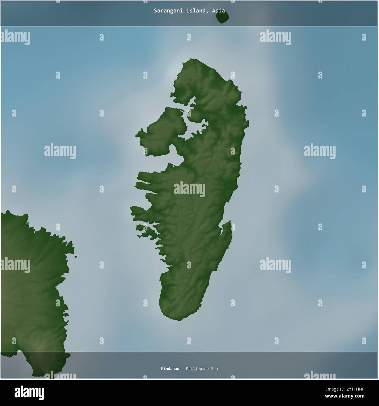 Sarangani Island in the Philippine Sea, belonging to Philippines ...