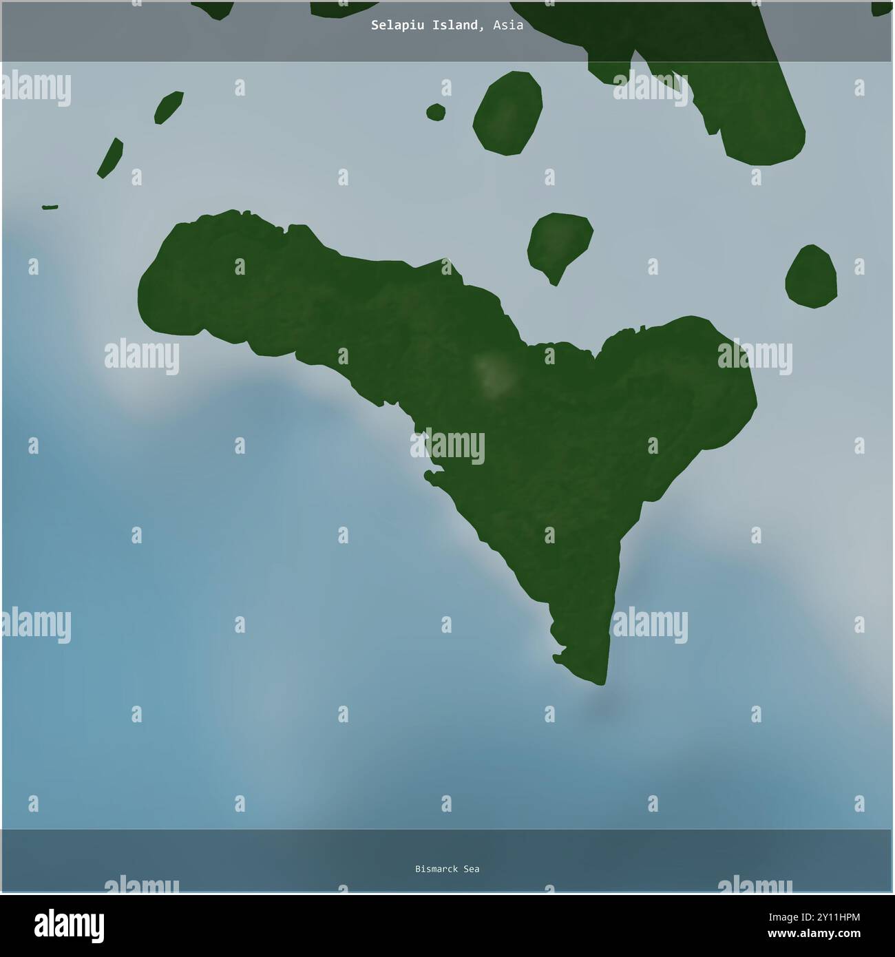 Selapiu Island in the Bismarck Sea, belonging to Papua New Guinea ...