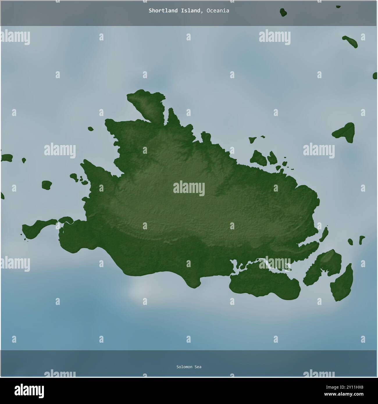 Shortland Island in the Solomon Sea, belonging to Solomon Islands ...
