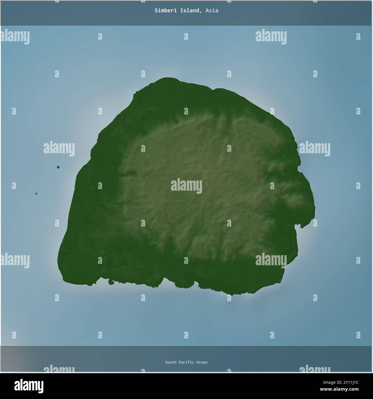 Simberi Island in the South Pacific Ocean, belonging to Papua New ...