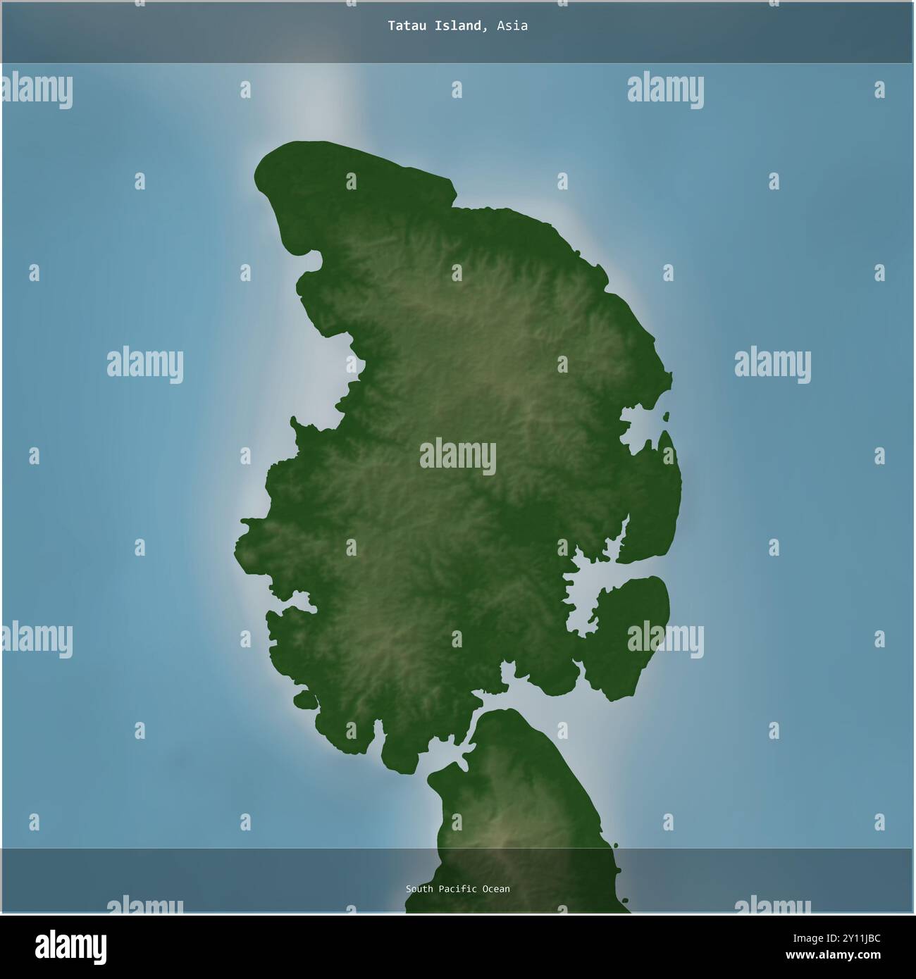 Tatau Island in the South Pacific Ocean, belonging to Papua New Guinea ...