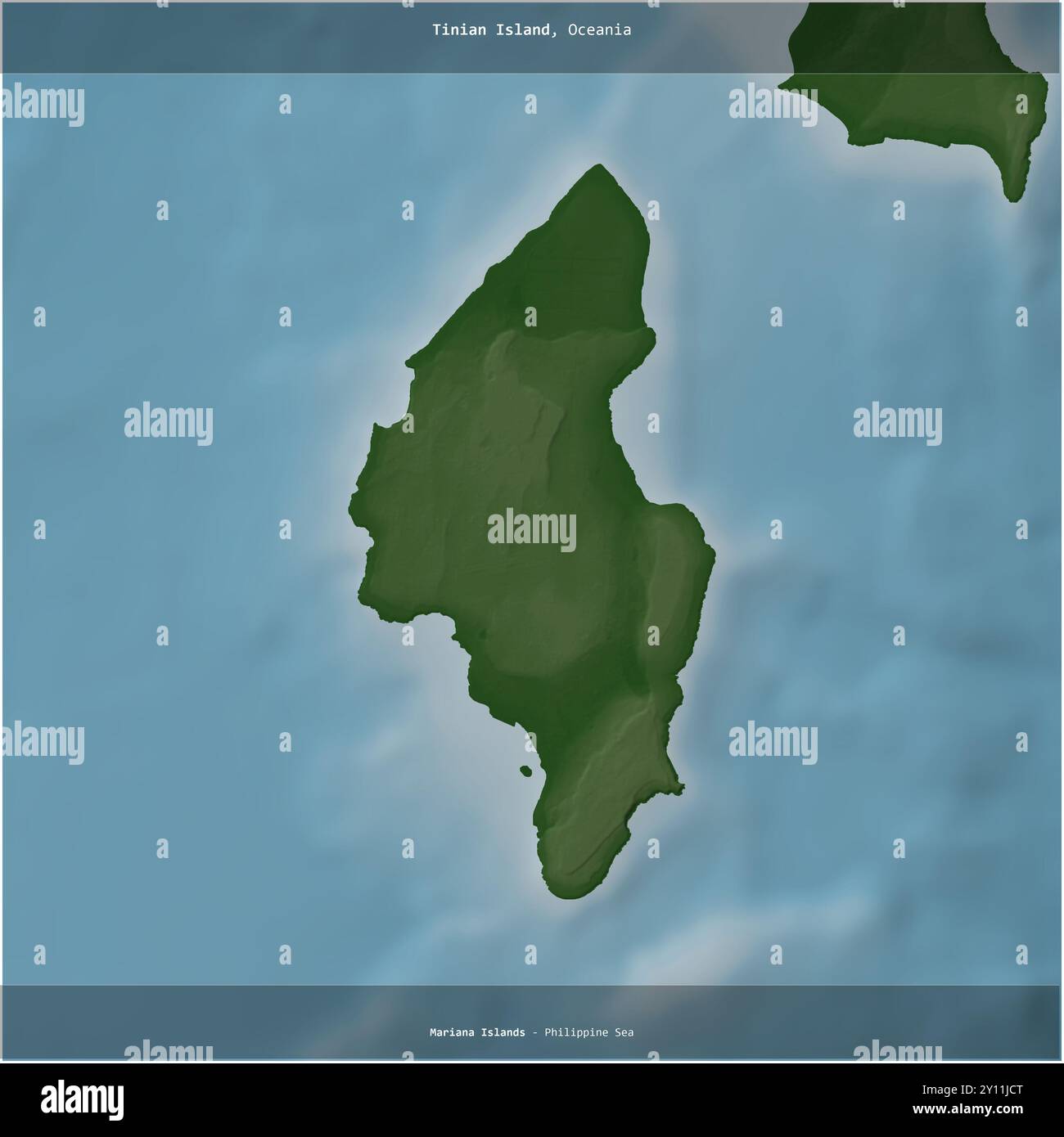 Tinian Island in the Philippine Sea, belonging to United States ...