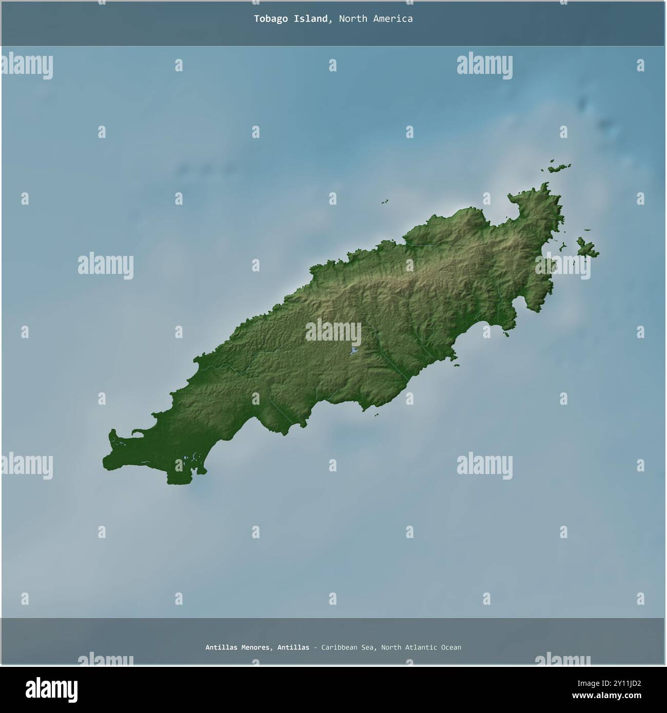 Tobago Island in the Caribbean Sea, belonging to Trinidad and Tobago ...