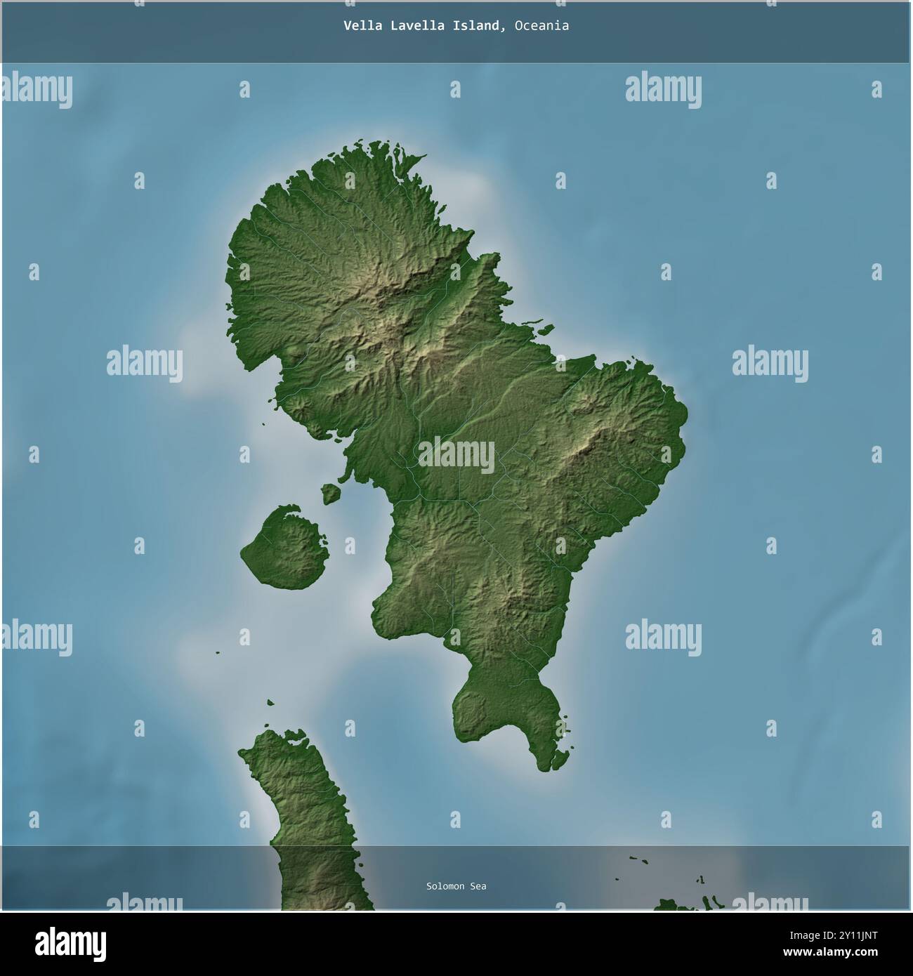 Vella Lavella Island in the Solomon Sea, belonging to Solomon Islands ...
