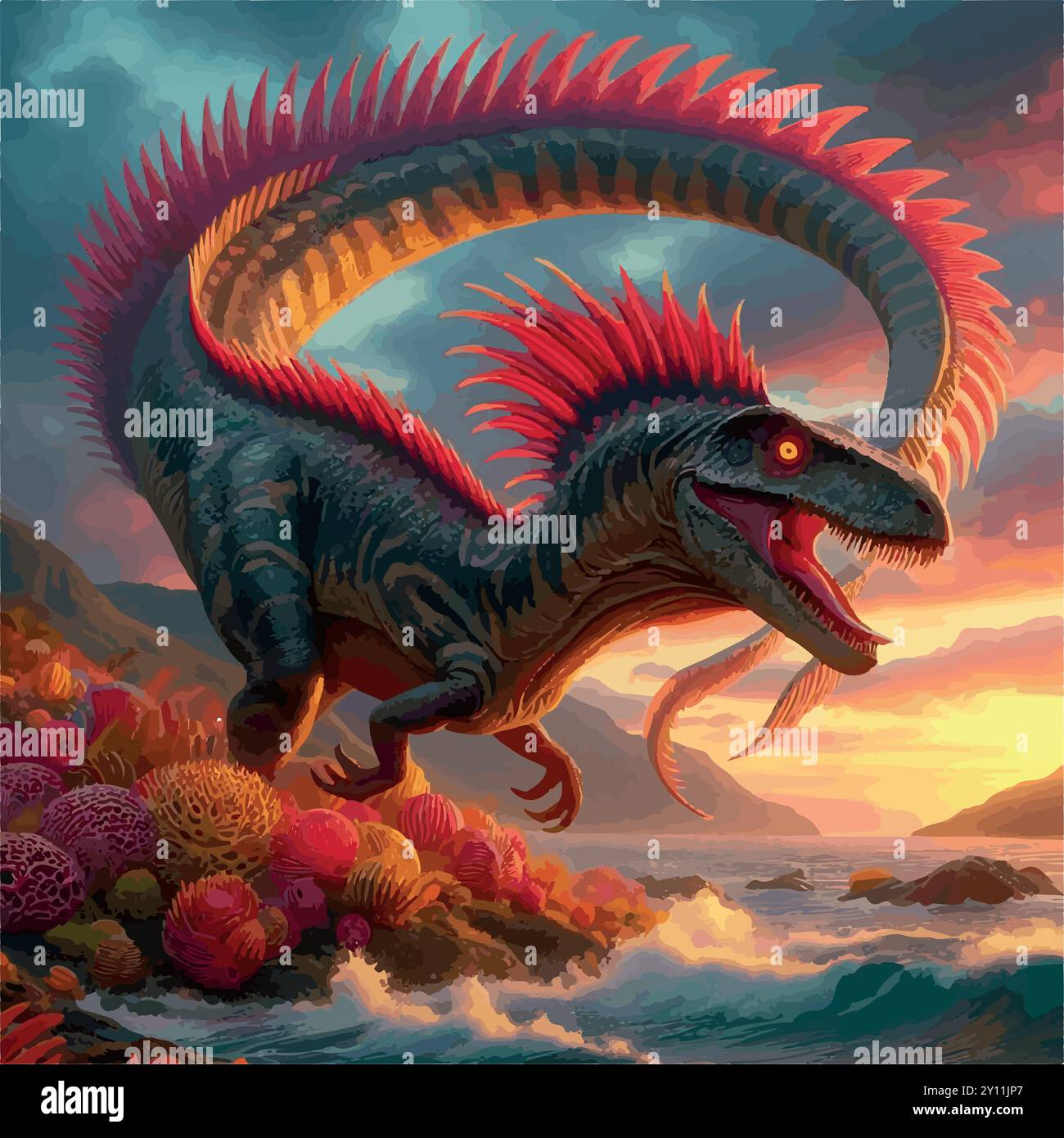 Mosasaurus cartoon hi-res stock photography and images - Alamy