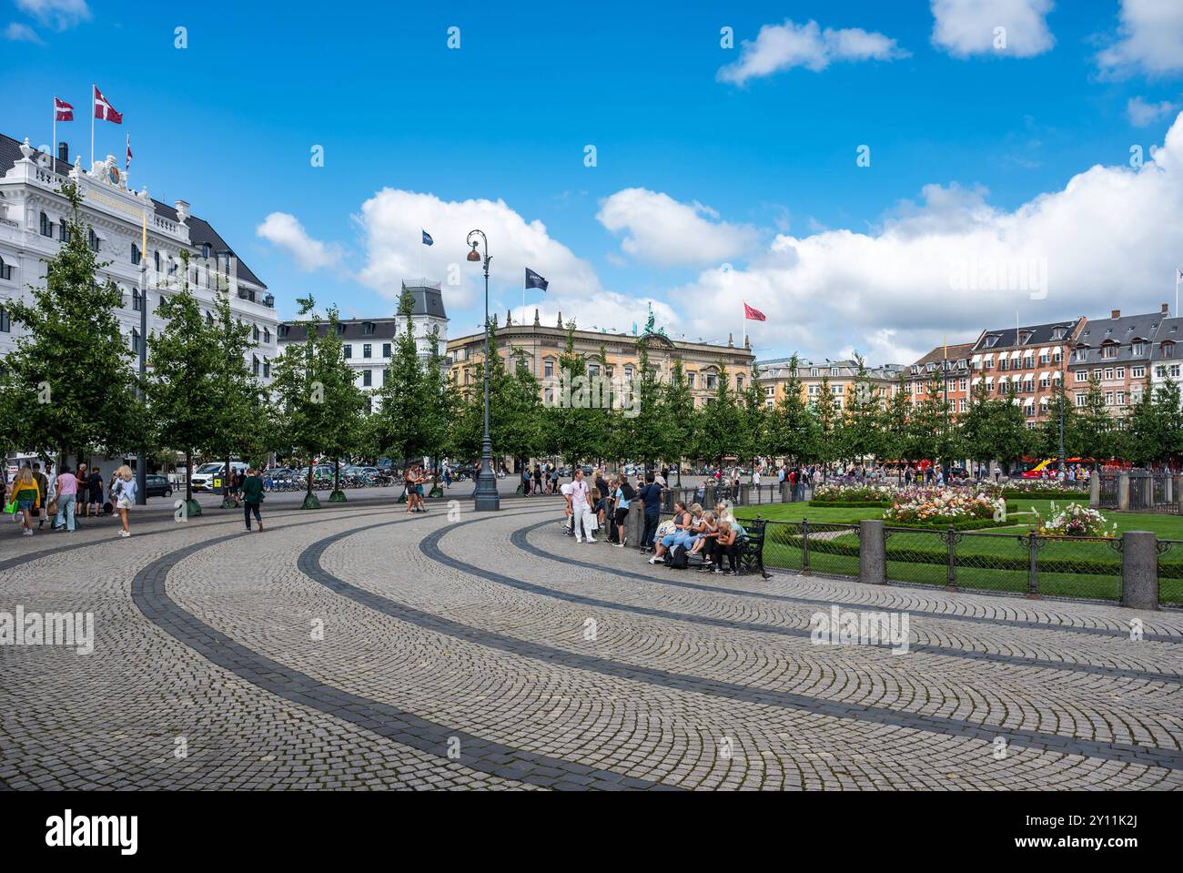 Copenhagen, Denmark, July 24, 2024 - The King s new square in old town ...
