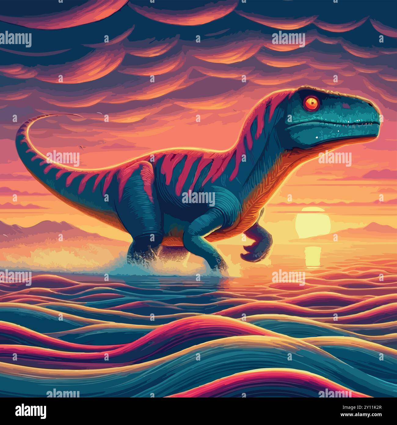 Mosasaurus digital art hi-res stock photography and images - Alamy