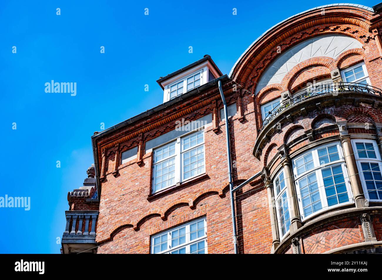 Copenhagen, Denmark, July 24, 2024 - Architectural detail of historical ...