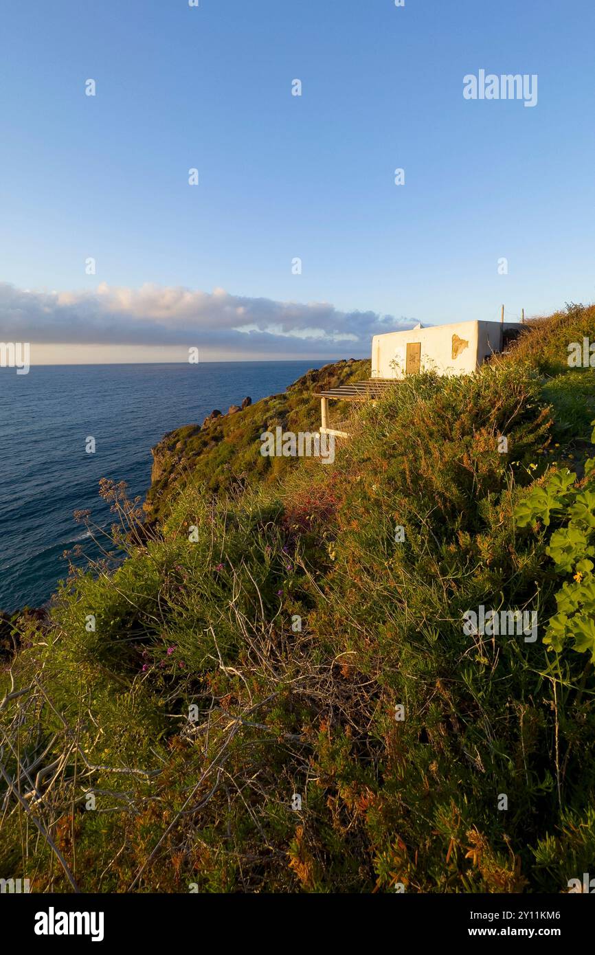 Italy, Tyrrhenian Sea, Lipari Islands / Aeolian Islands, Salina, Malfa ...