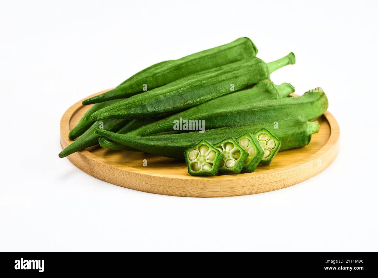 Round okra hi-res stock photography and images - Alamy