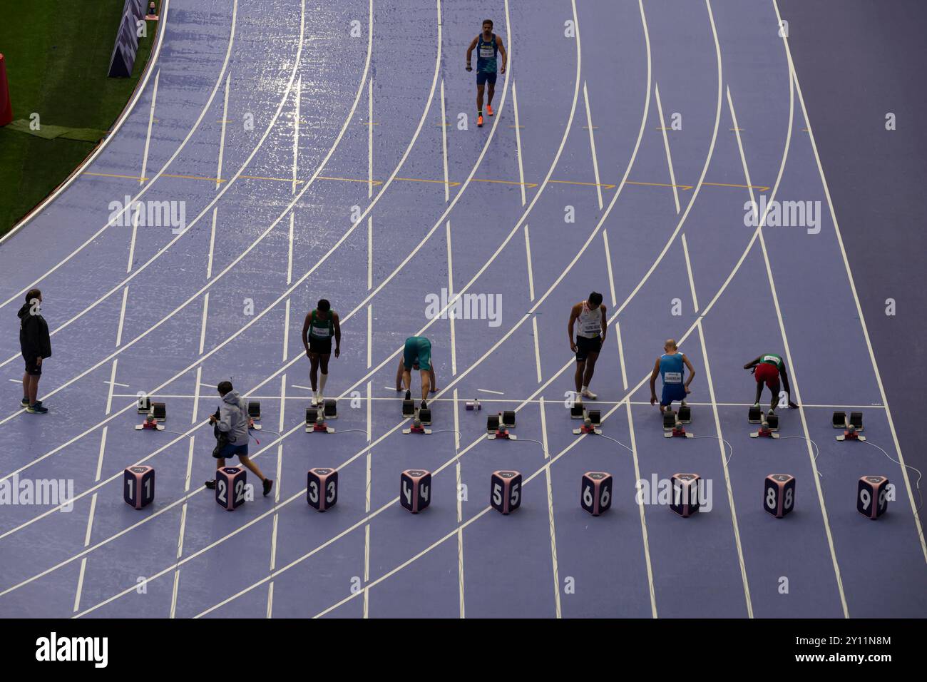 Paris, France - 08 30 2024: Olympic Games Paris 2024. View of men's ...