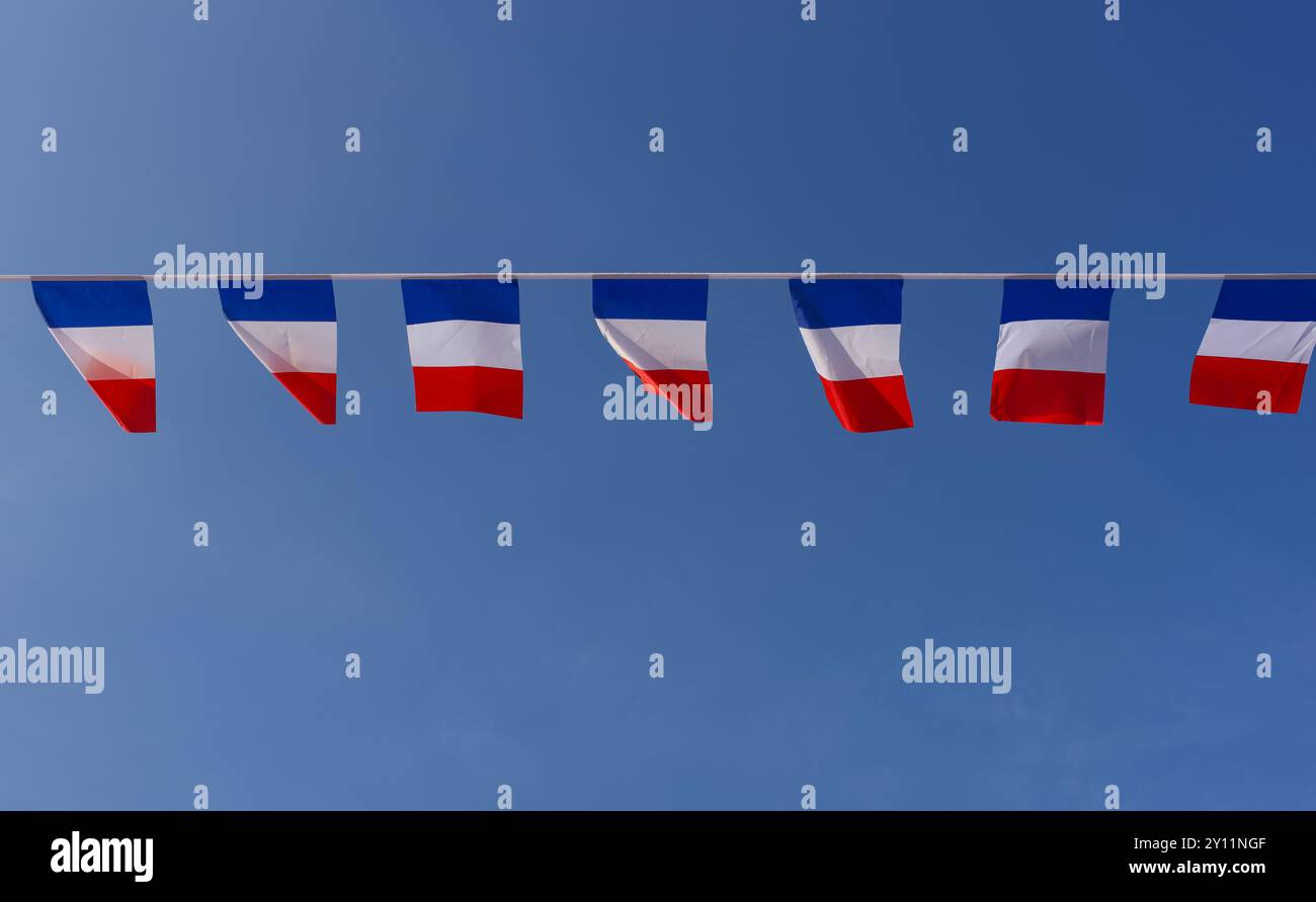 Garland france national flags hi-res stock photography and images - Alamy