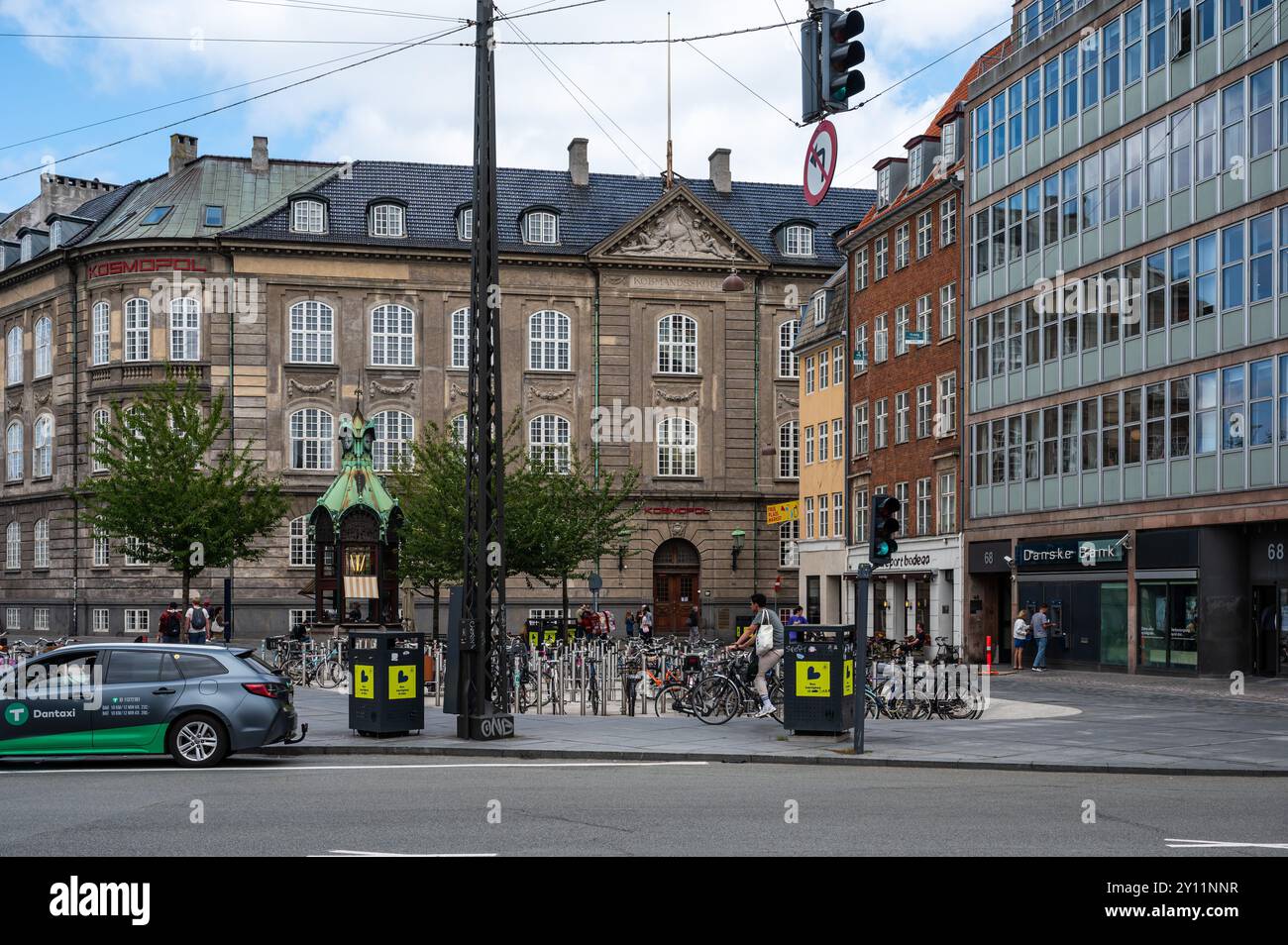 Copenhagen, Denmark, July 24, 2024 - Traffic at the Norreport station ...