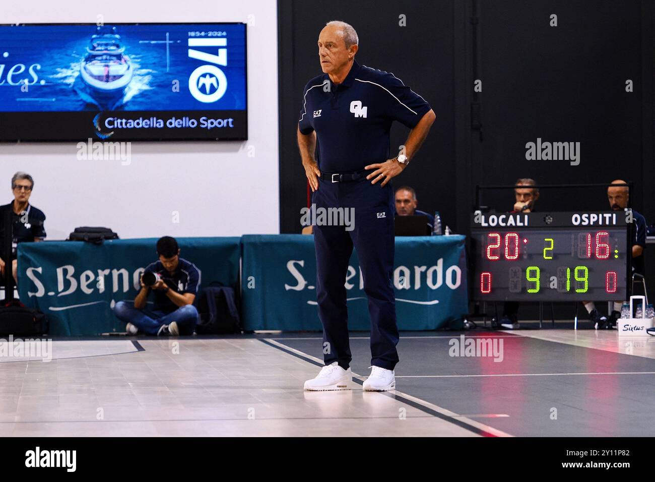 Ettore Messina, head coach EA7 Emporio Armani Olimpia Milano during ...