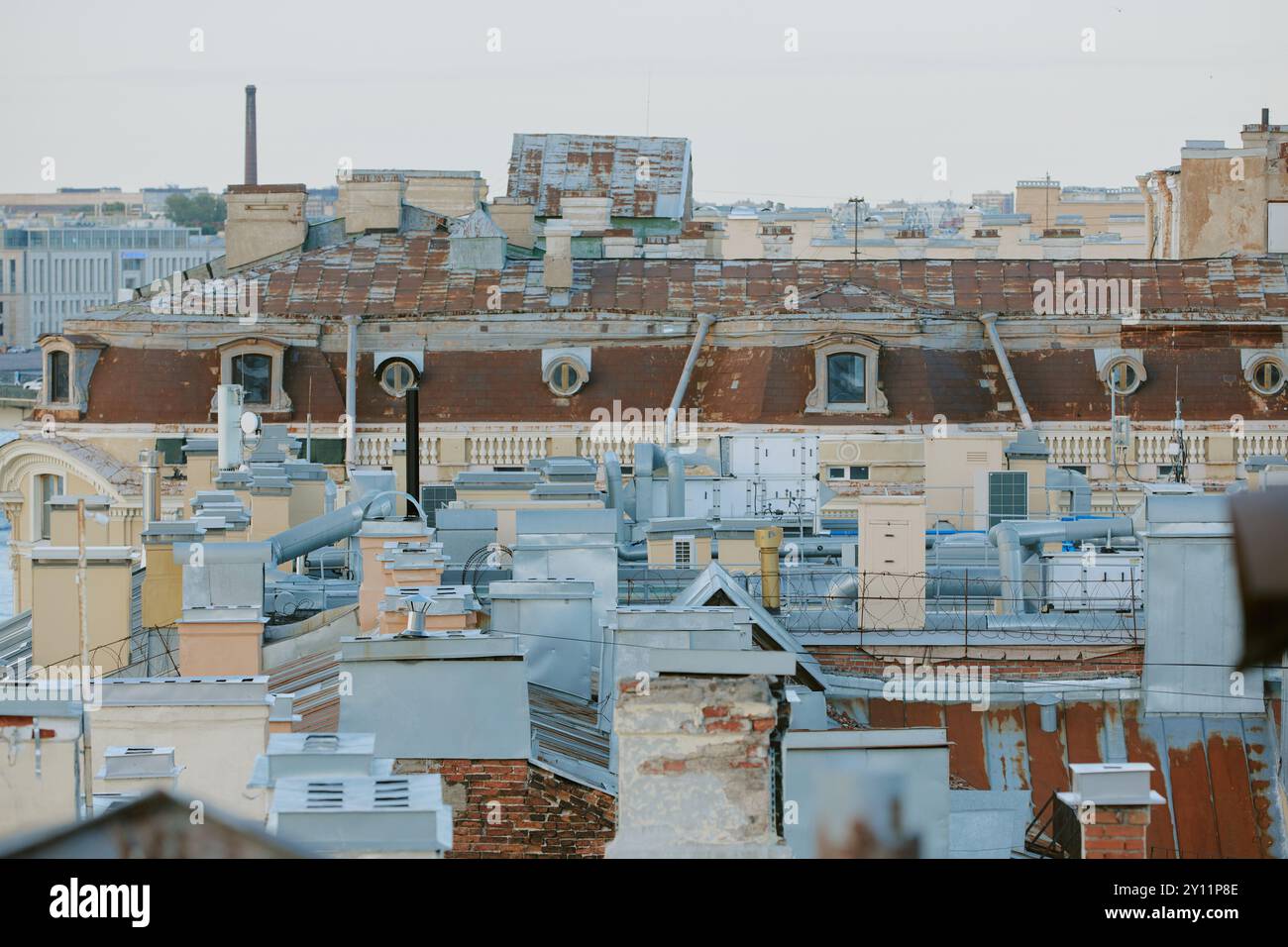 Rooftop View Overlooking Urban Landscape Stock Photo - Alamy
