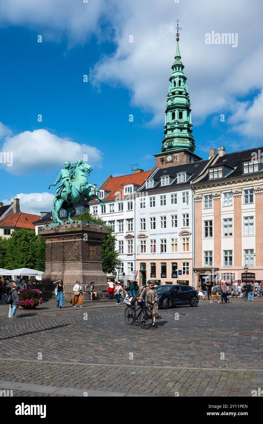 Copenhagen, Denmark, July 24, 2024 - Historical buildings at the Gammel ...