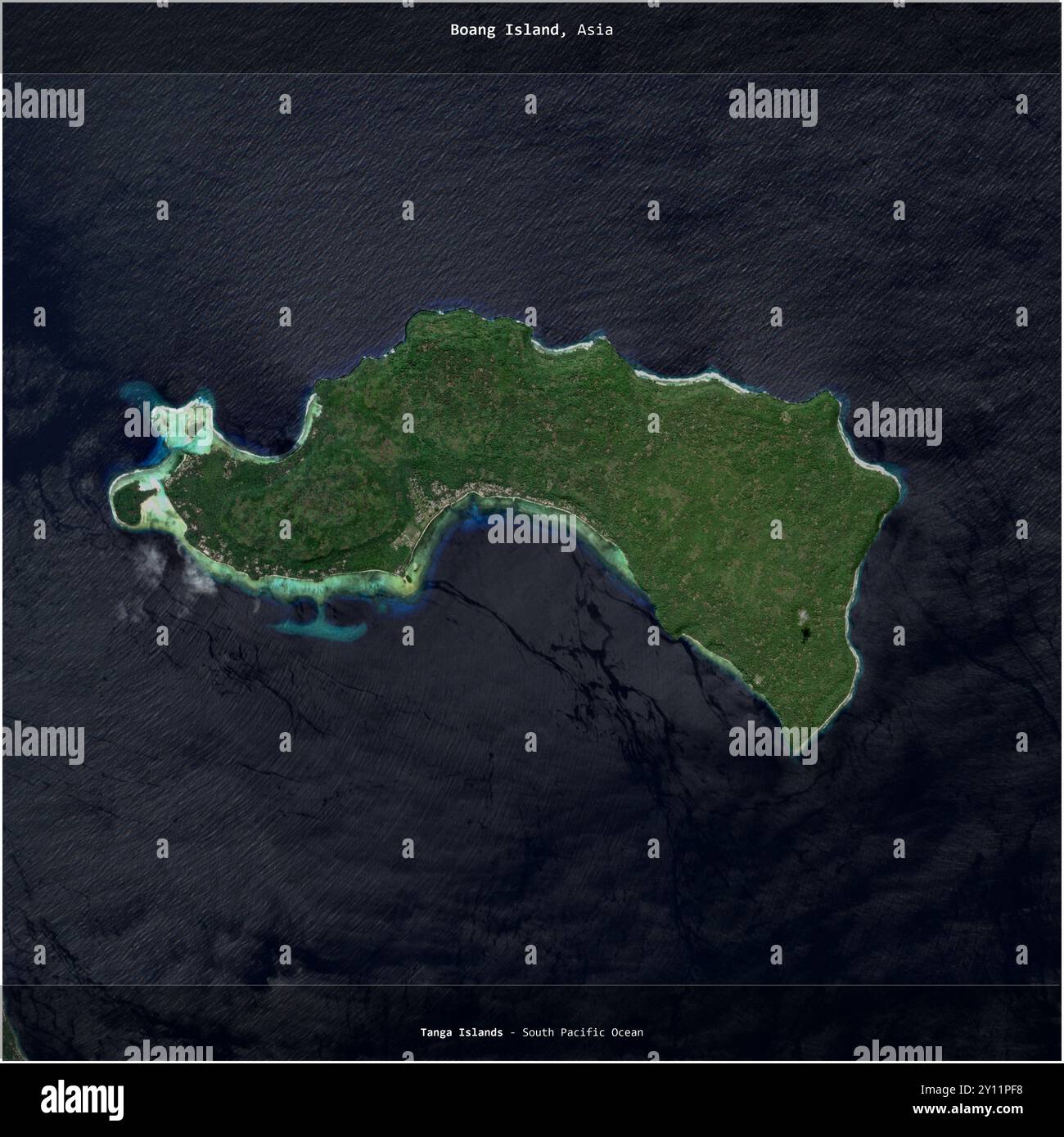 Boang Island in the South Pacific Ocean, belonging to Papua New Guinea ...
