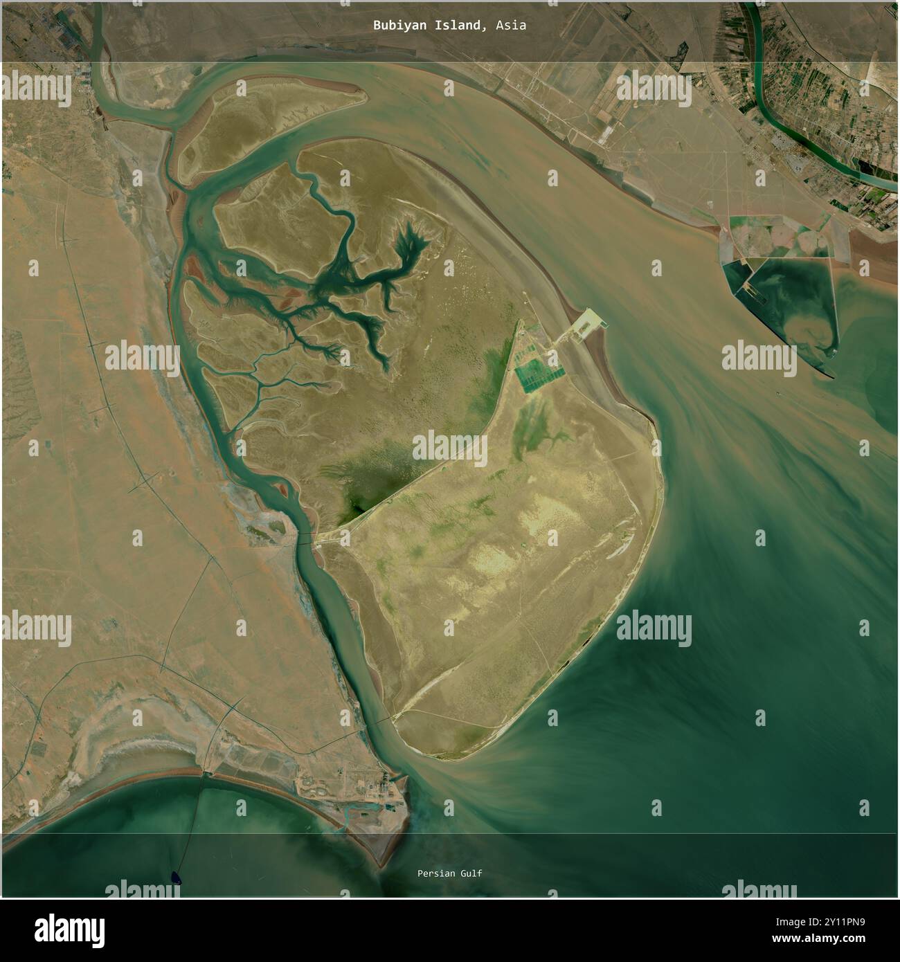 Kuwait map satellite geography hi-res stock photography and images - Alamy