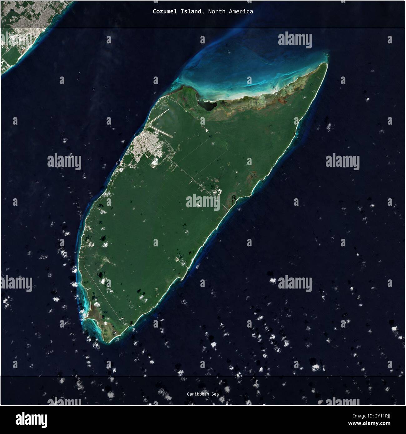 Map cozumel island mexico hi-res stock photography and images - Alamy