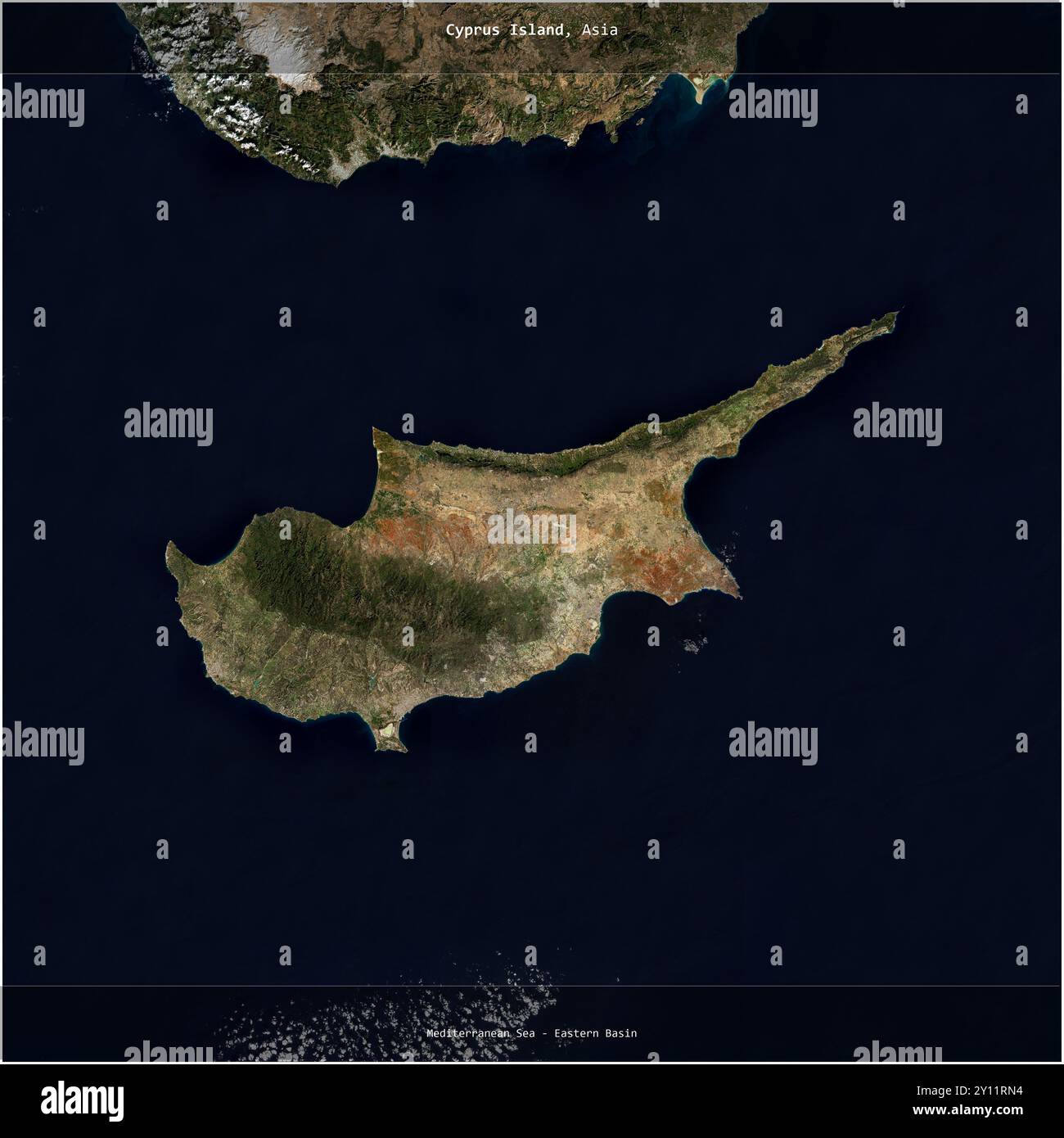 Highlighted satellite image of cyprus hi-res stock photography and ...