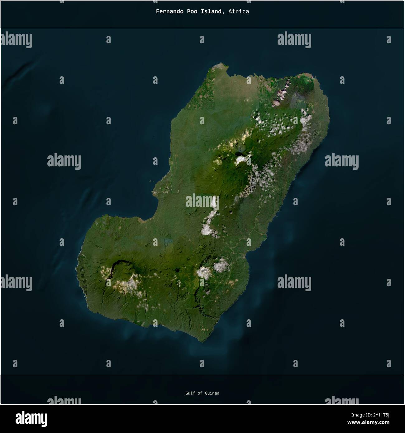 Fernando Poo Island in the Gulf of Guinea, belonging to Equatorial ...