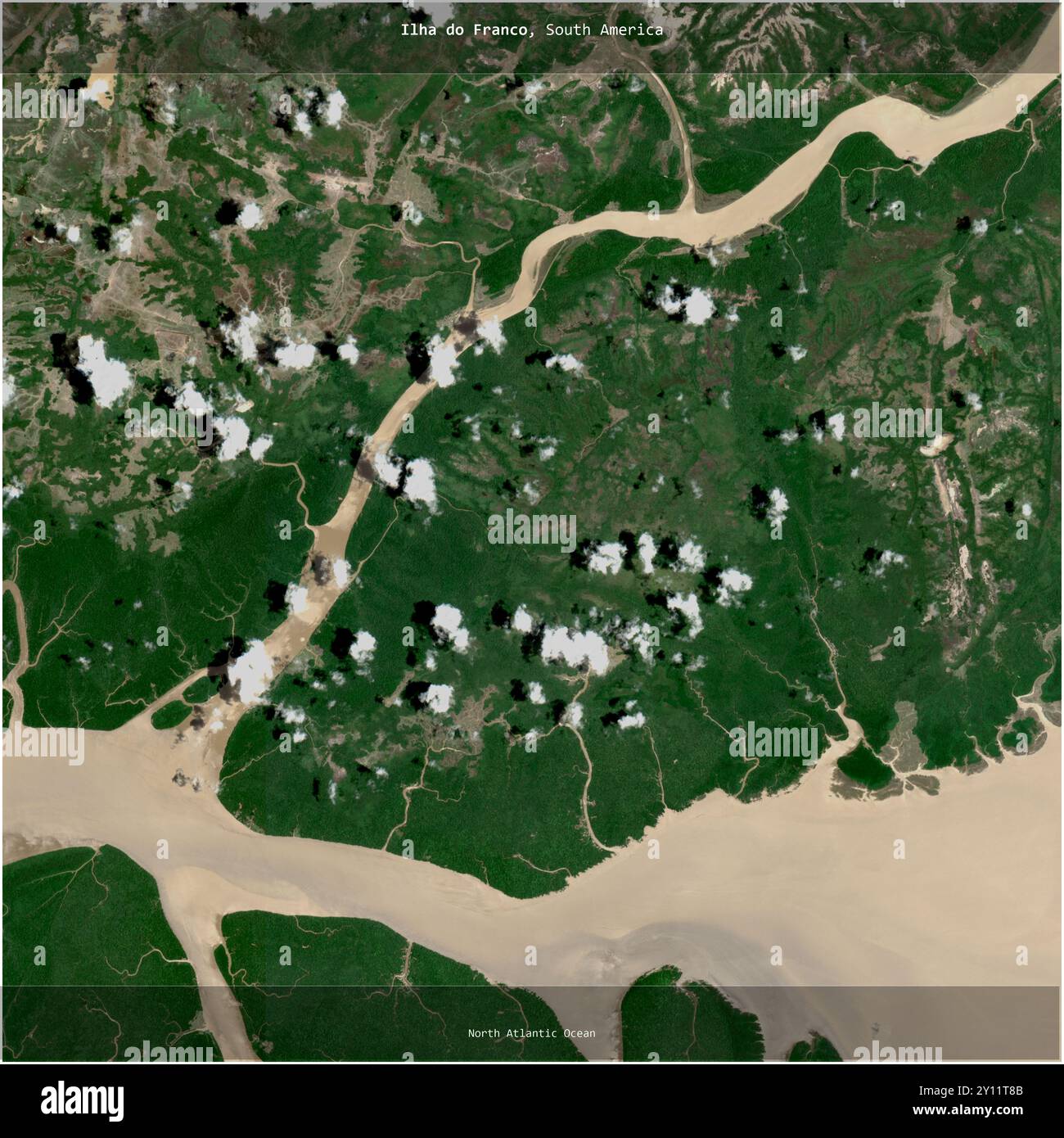 Ilha do Franco in the North Atlantic Ocean, belonging to Brazil ...