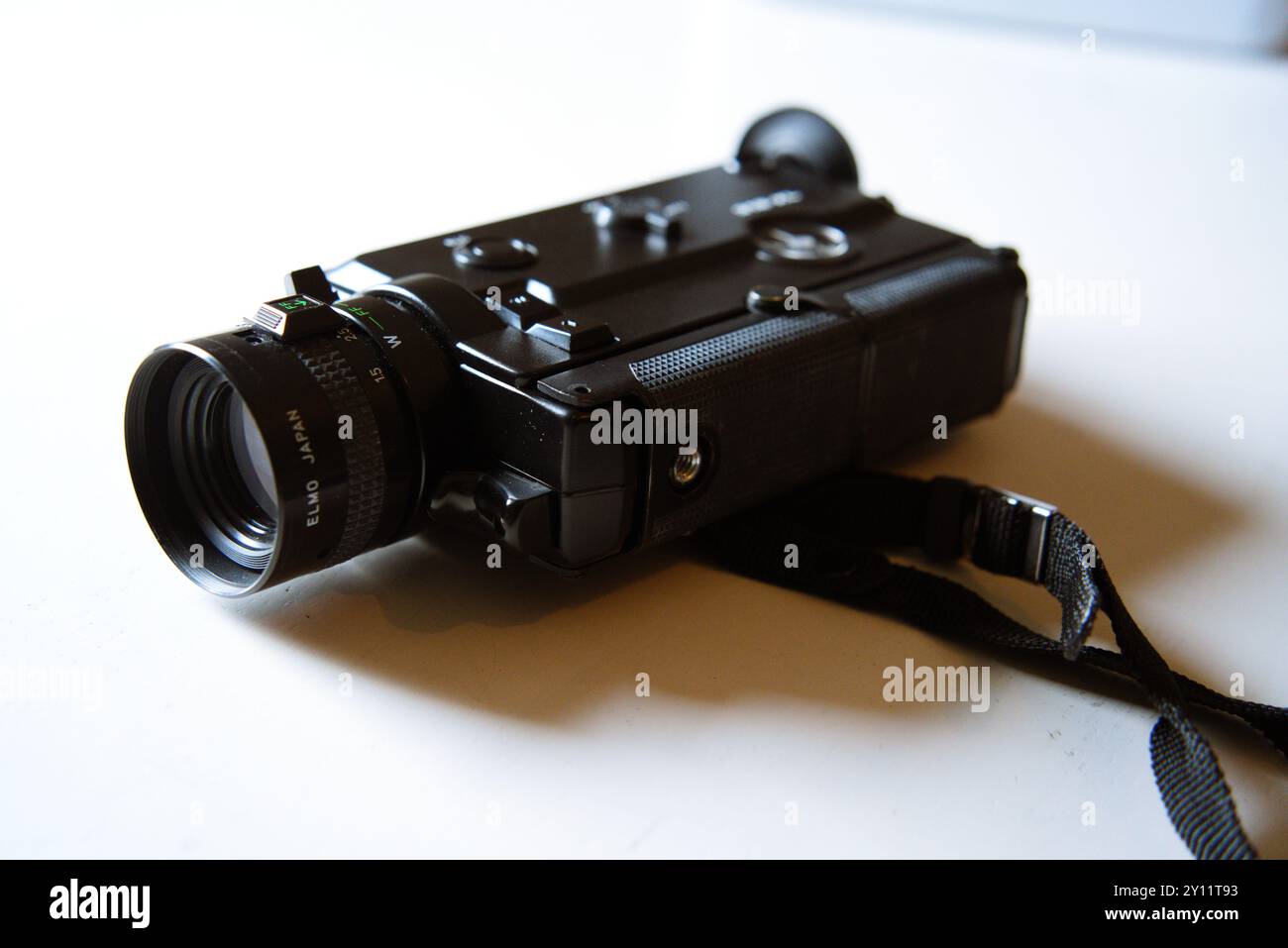 Vintage Black Elmo Super 8 Camera with Classic Lock and Key Mechanism ...