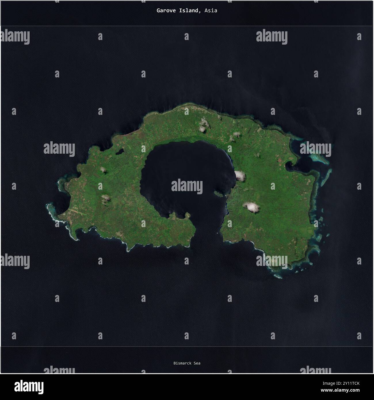 Garove Island in the Bismarck Sea, belonging to Papua New Guinea ...