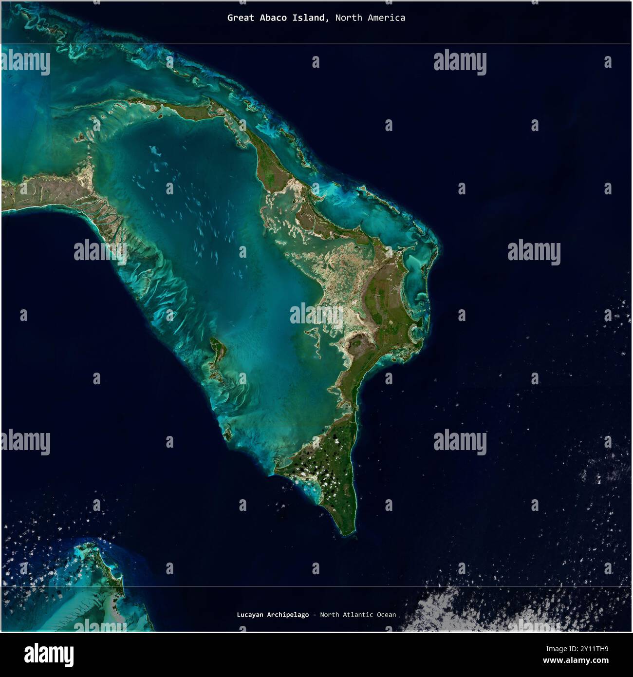 Great Abaco Island in the North Atlantic Ocean, belonging to Bahamas ...