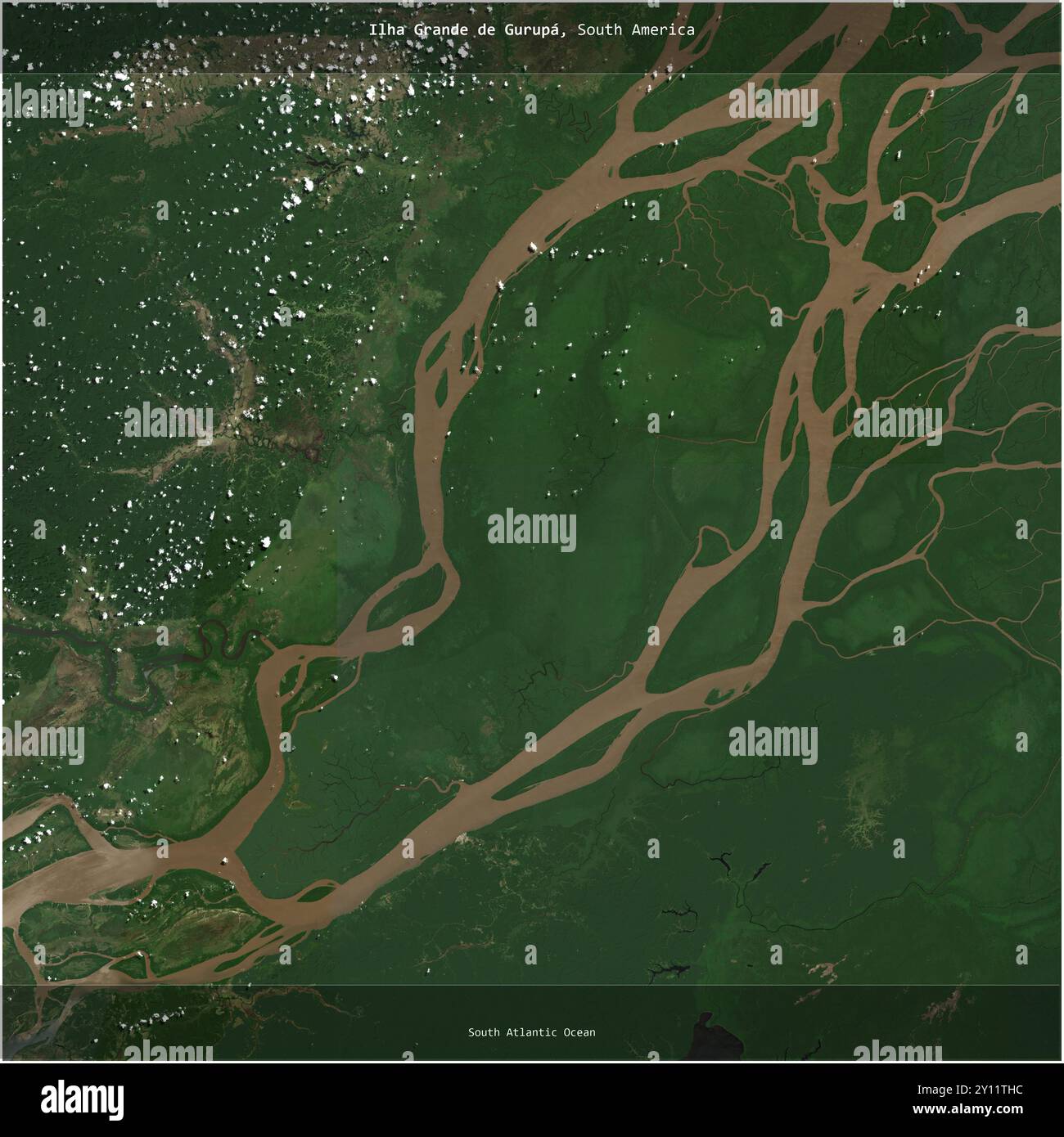 Ilha Grande de Gurupa in the South Atlantic Ocean, belonging to Brazil ...
