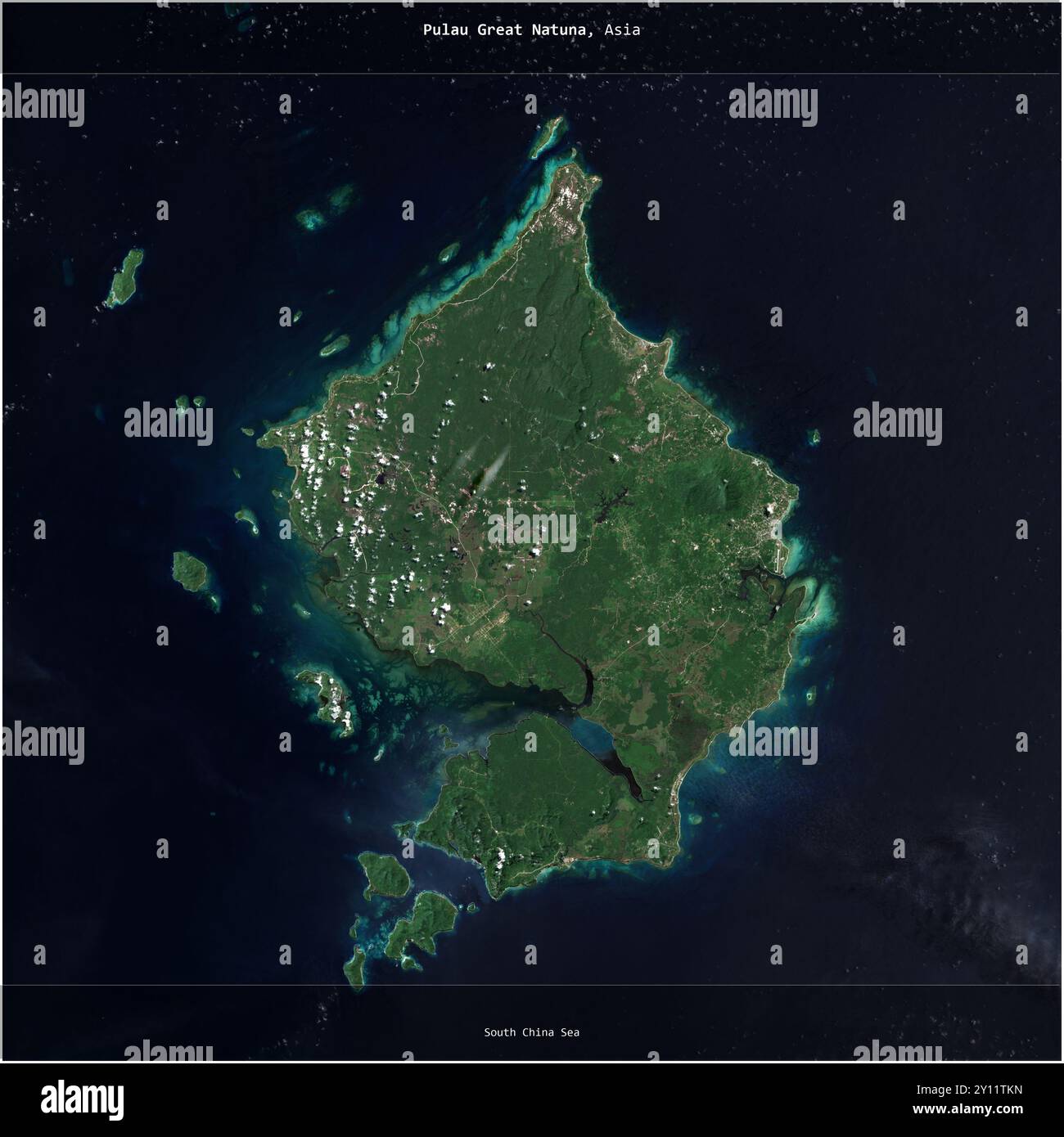 Pulau Great Natuna in the South China Sea, belonging to Indonesia ...