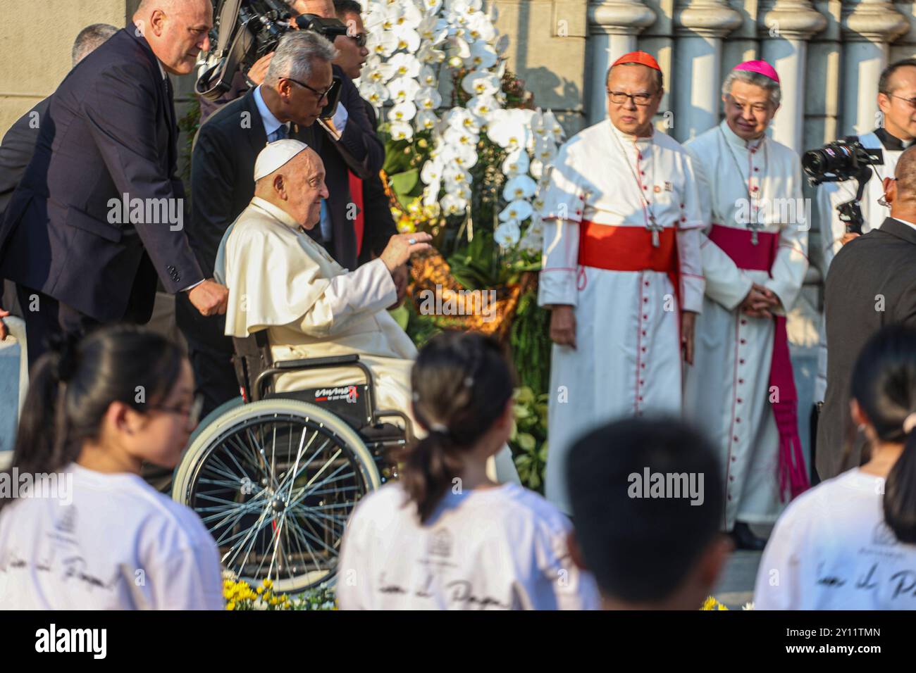 Jakarta, Jakarta, Indonesia. 4th Sep, 2024. Pope Francis arrives at the ...