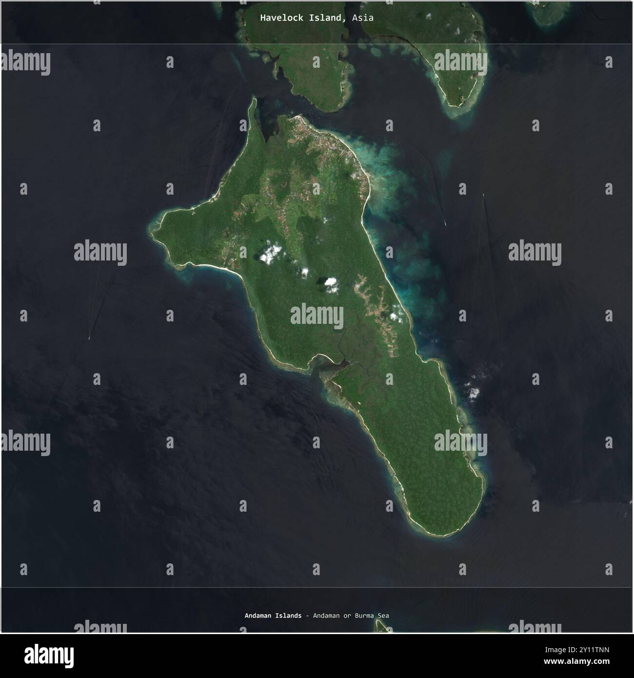 Havelock island map hi-res stock photography and images - Alamy