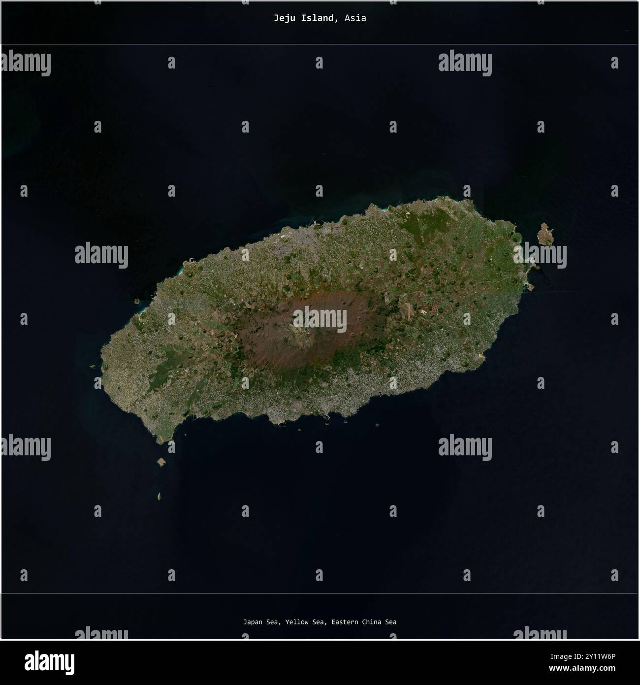 Jeju outline map hi-res stock photography and images - Alamy