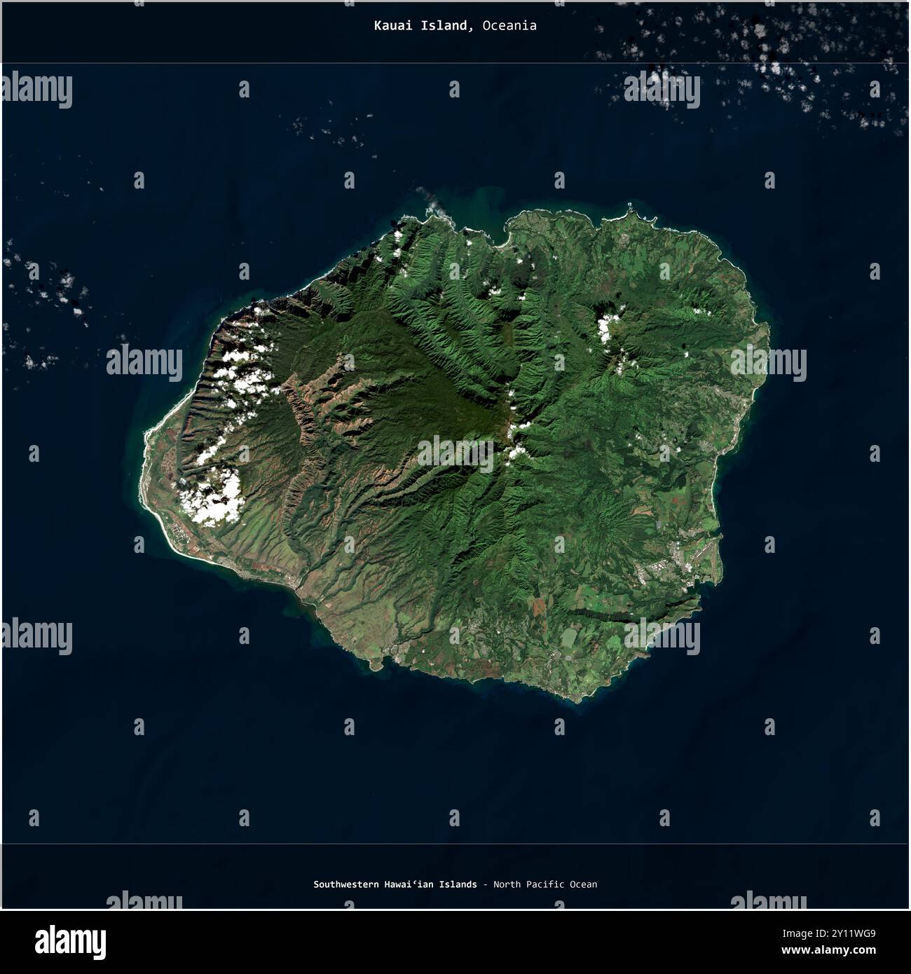 Kauai Island in the North Pacific Ocean, belonging to United States ...