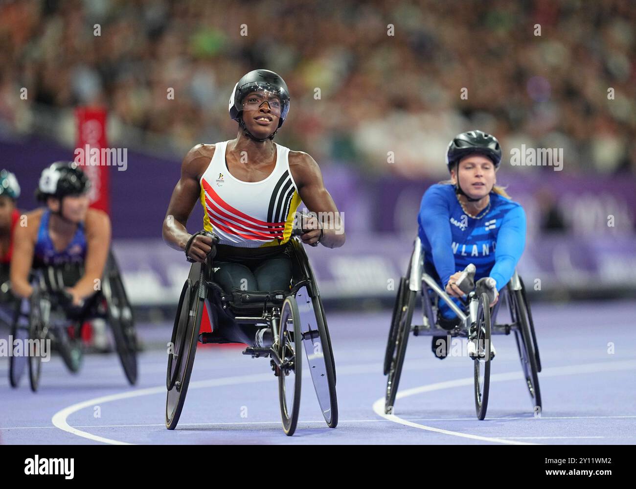Stade de France, Paris, France. 04th Sep, 2024. Lea Bayekula of Belgium ...