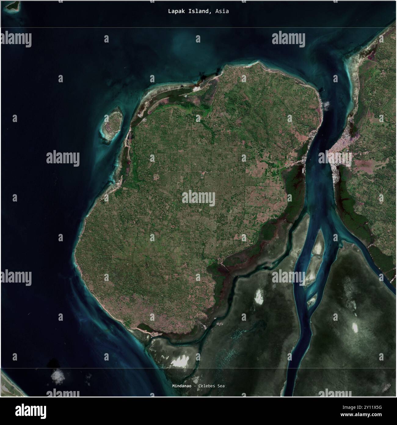 Philippines map zoom border satellite hi-res stock photography and ...