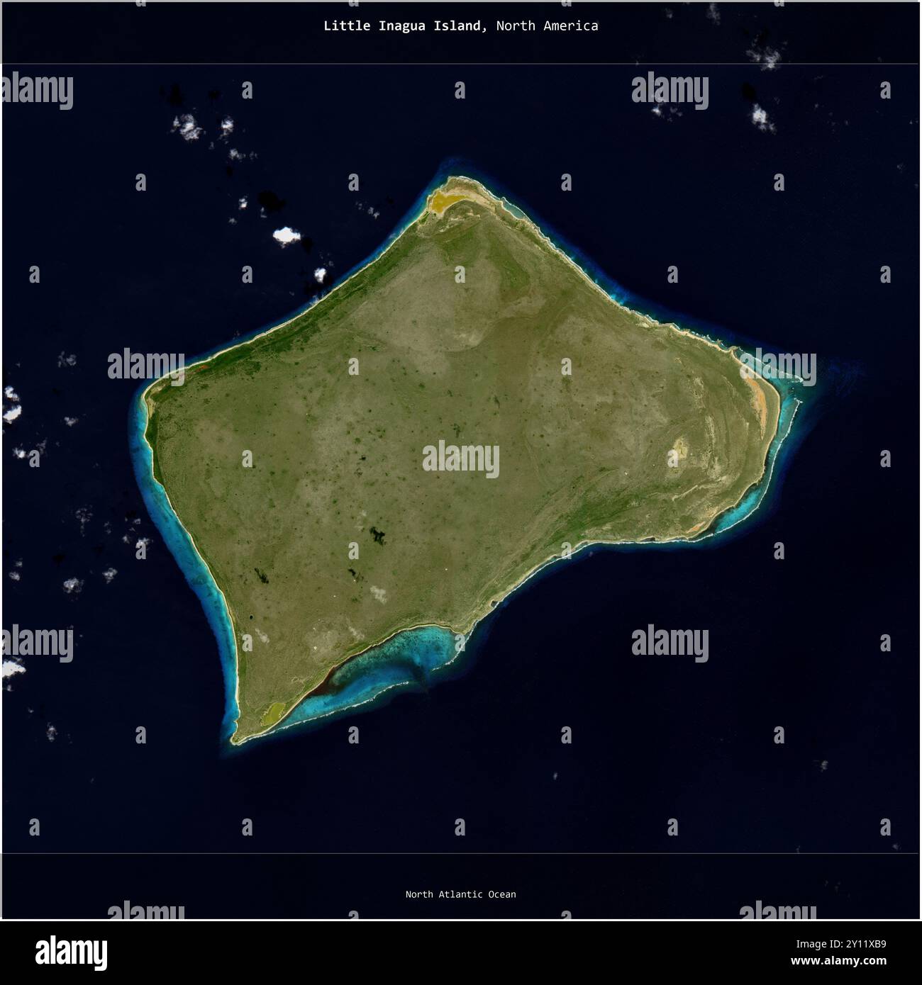 Little Inagua Island in the North Atlantic Ocean, belonging to Bahamas ...