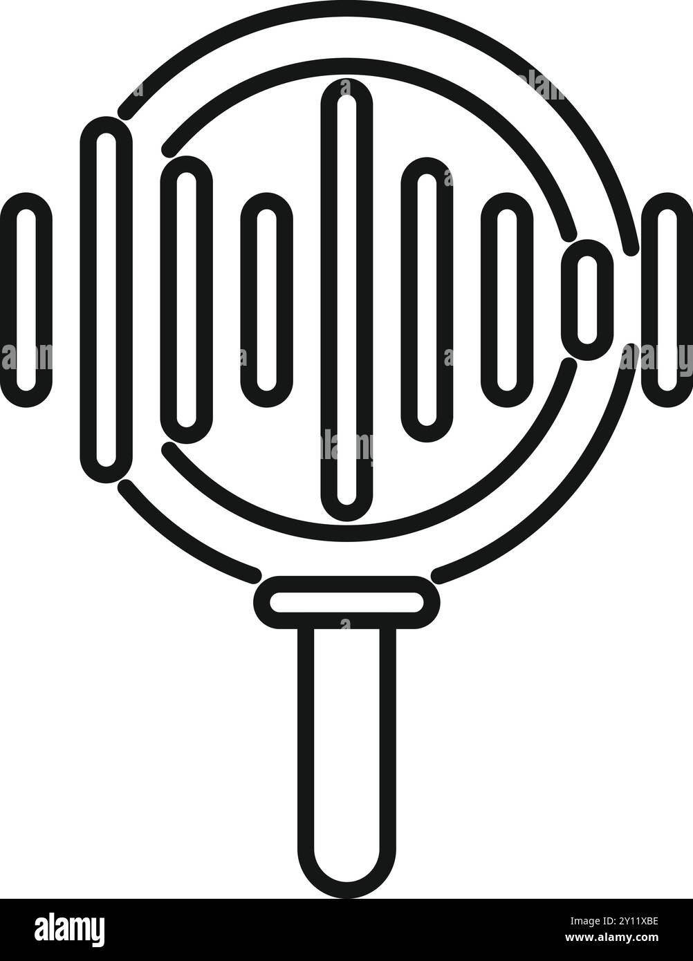 This icon represents the concept of sound detection or audio analysis ...