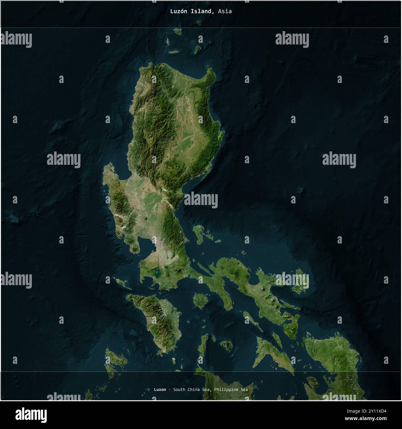 Luzon Island in the Philippine Sea, belonging to Philippines, cropped ...