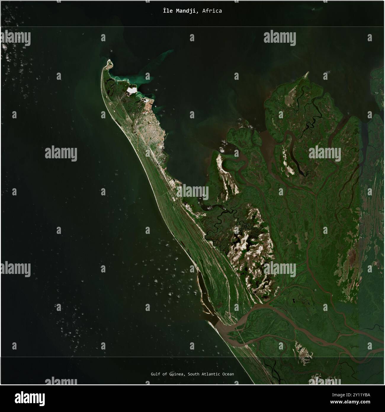Highlighted satellite image of gabon hi-res stock photography and ...