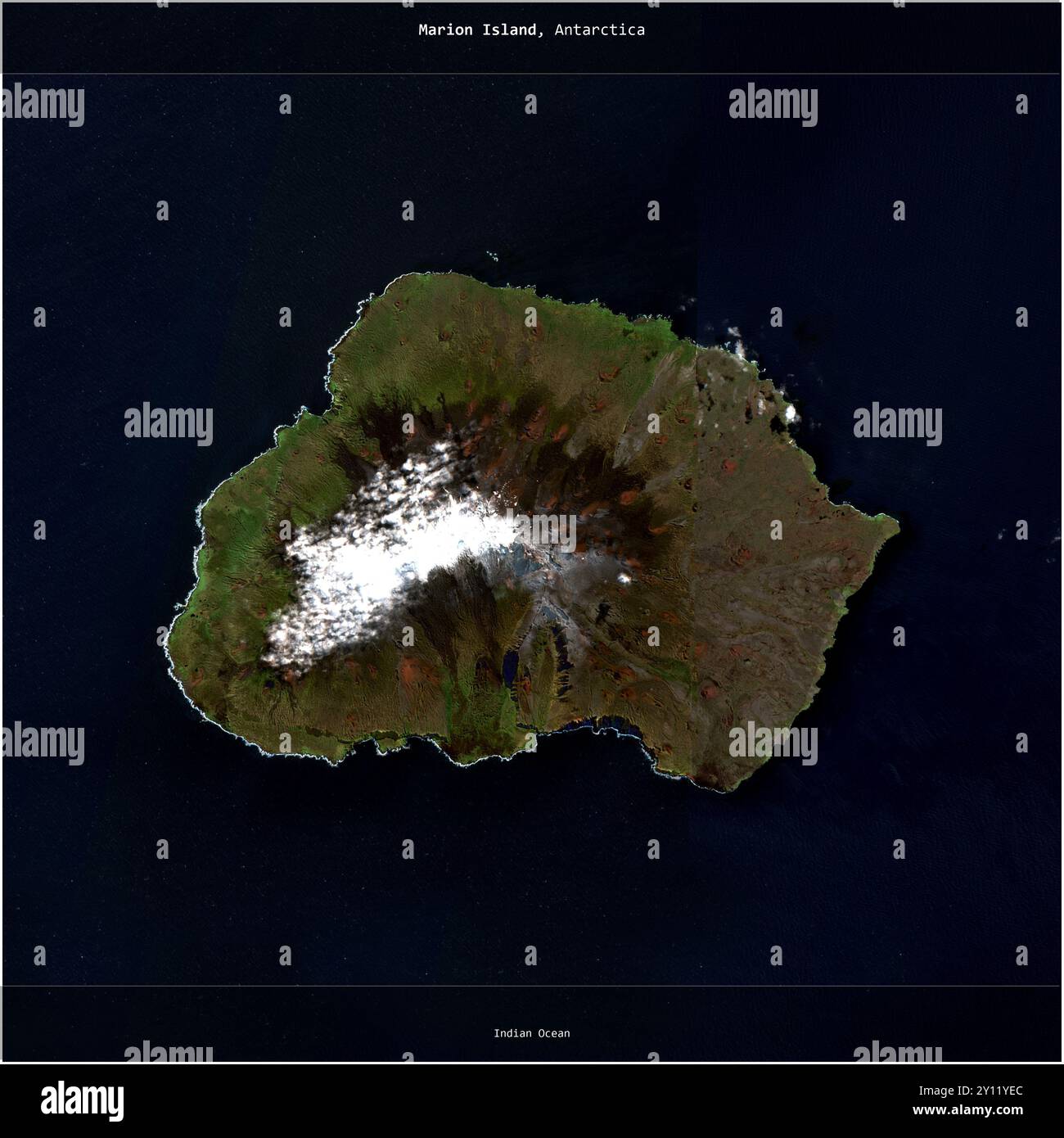 Antarctica satellite image island hi-res stock photography and images ...