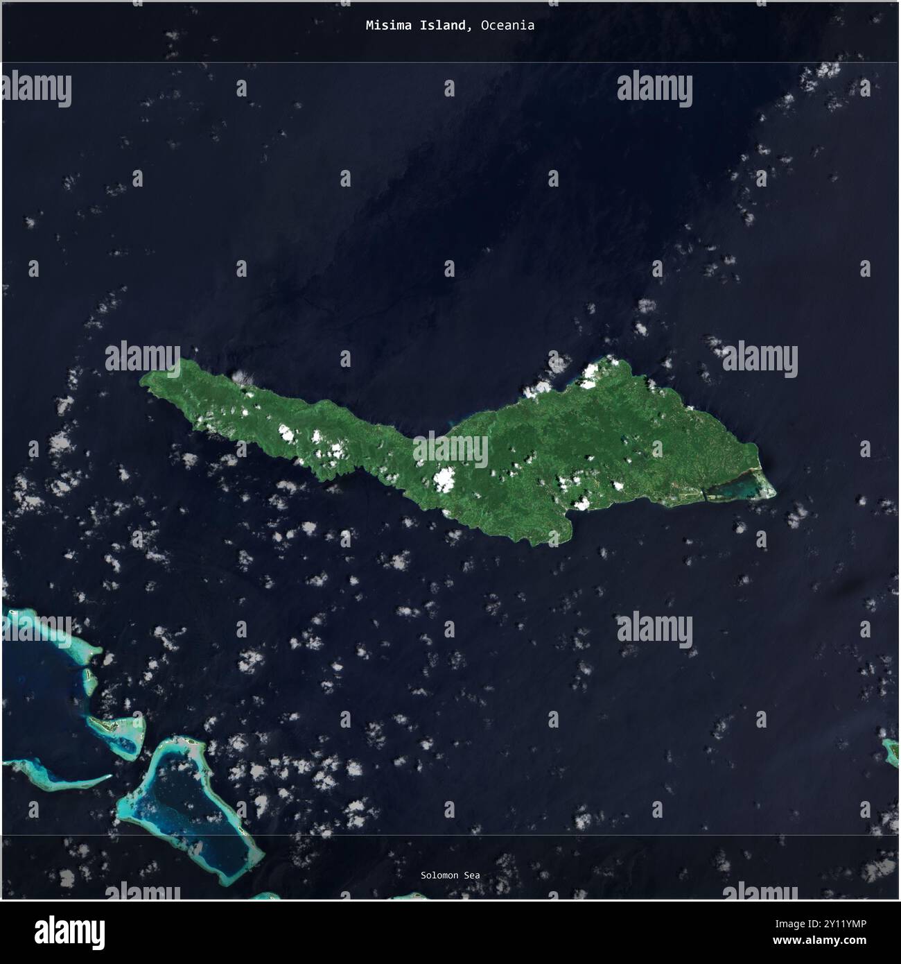 Misima Island in the Solomon Sea, belonging to Papua New Guinea ...