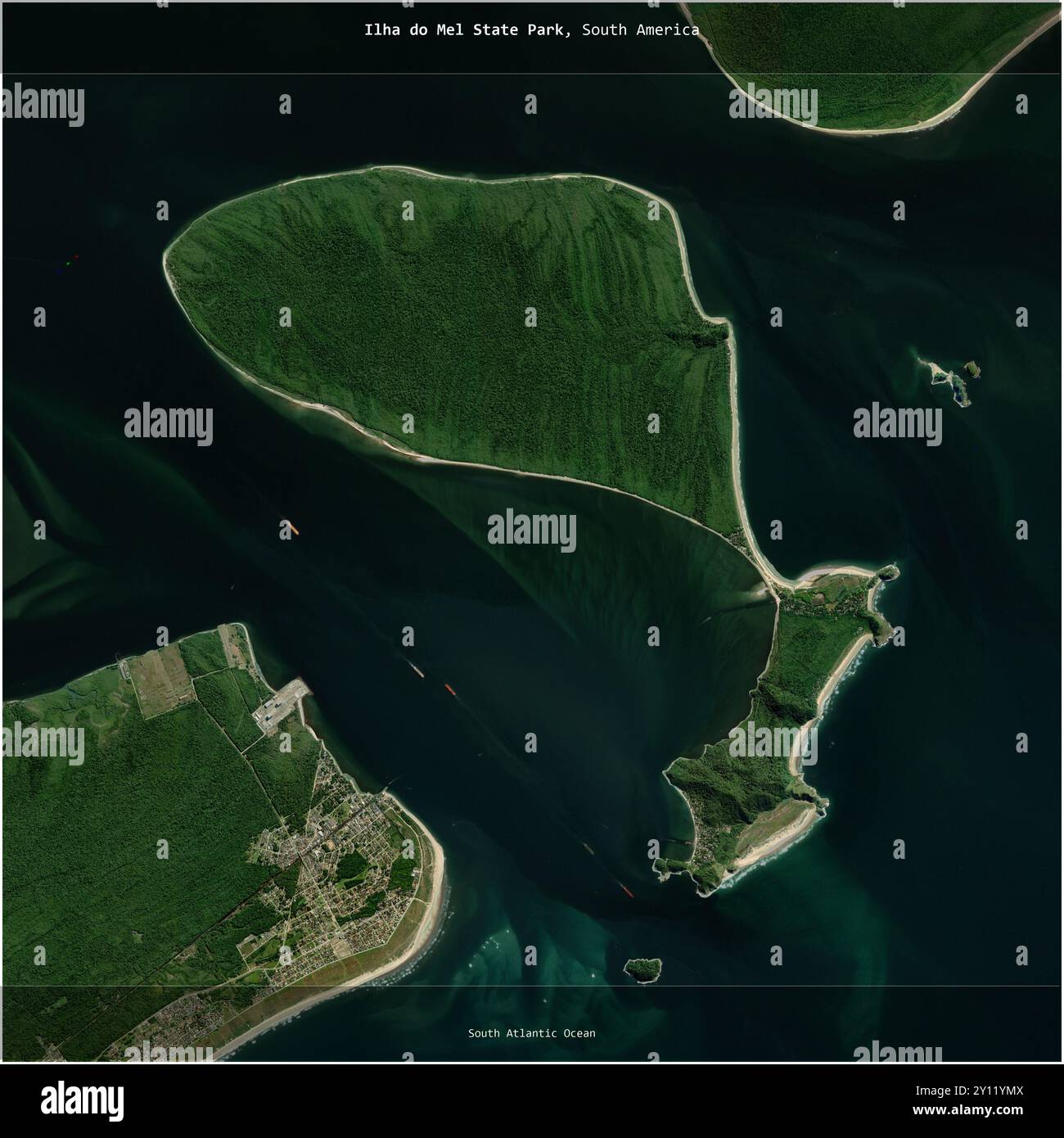 Ilha do Mel State Park in the South Atlantic Ocean, belonging to Brazil ...