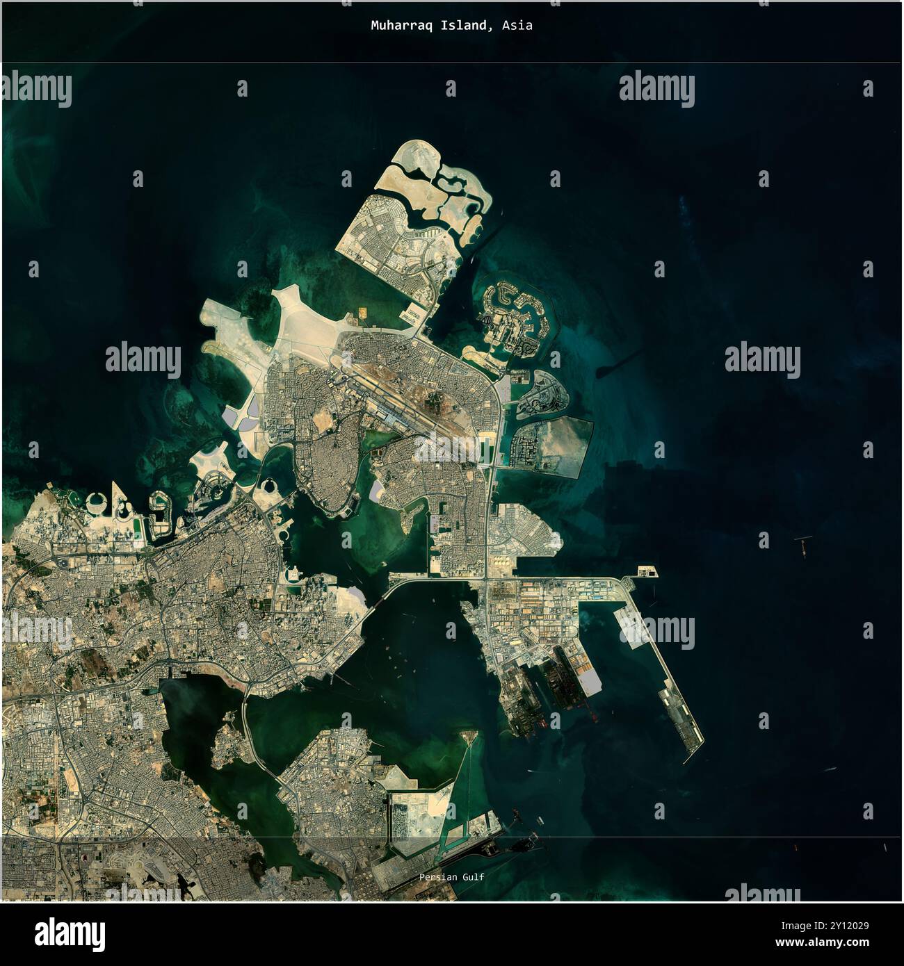 Map satellite geography bahrain hi-res stock photography and images - Alamy