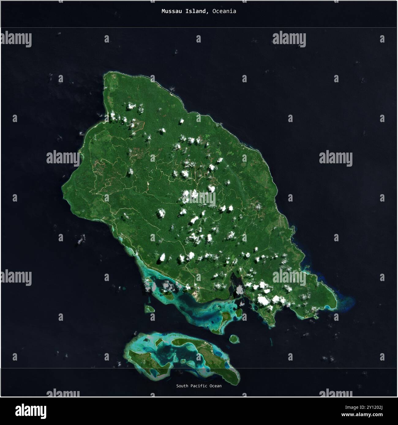 Mussau Island in the South Pacific Ocean, belonging to Papua New Guinea ...