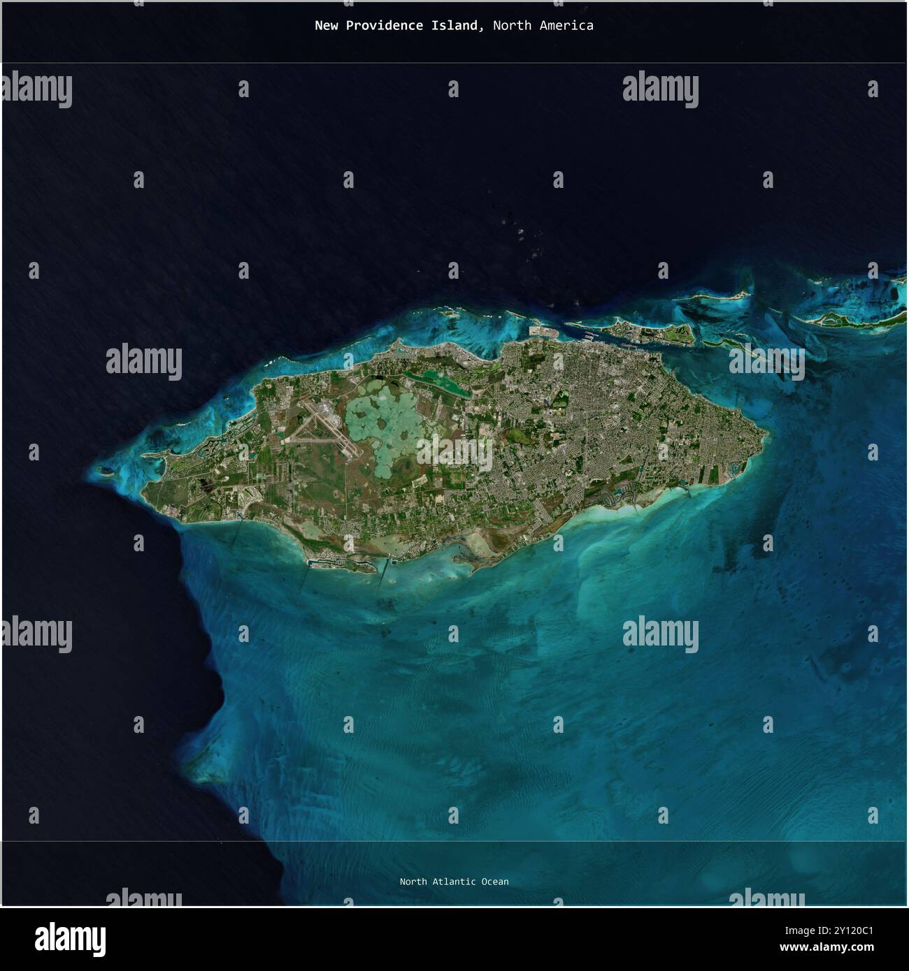New Providence Island in the North Atlantic Ocean, belonging to Bahamas ...