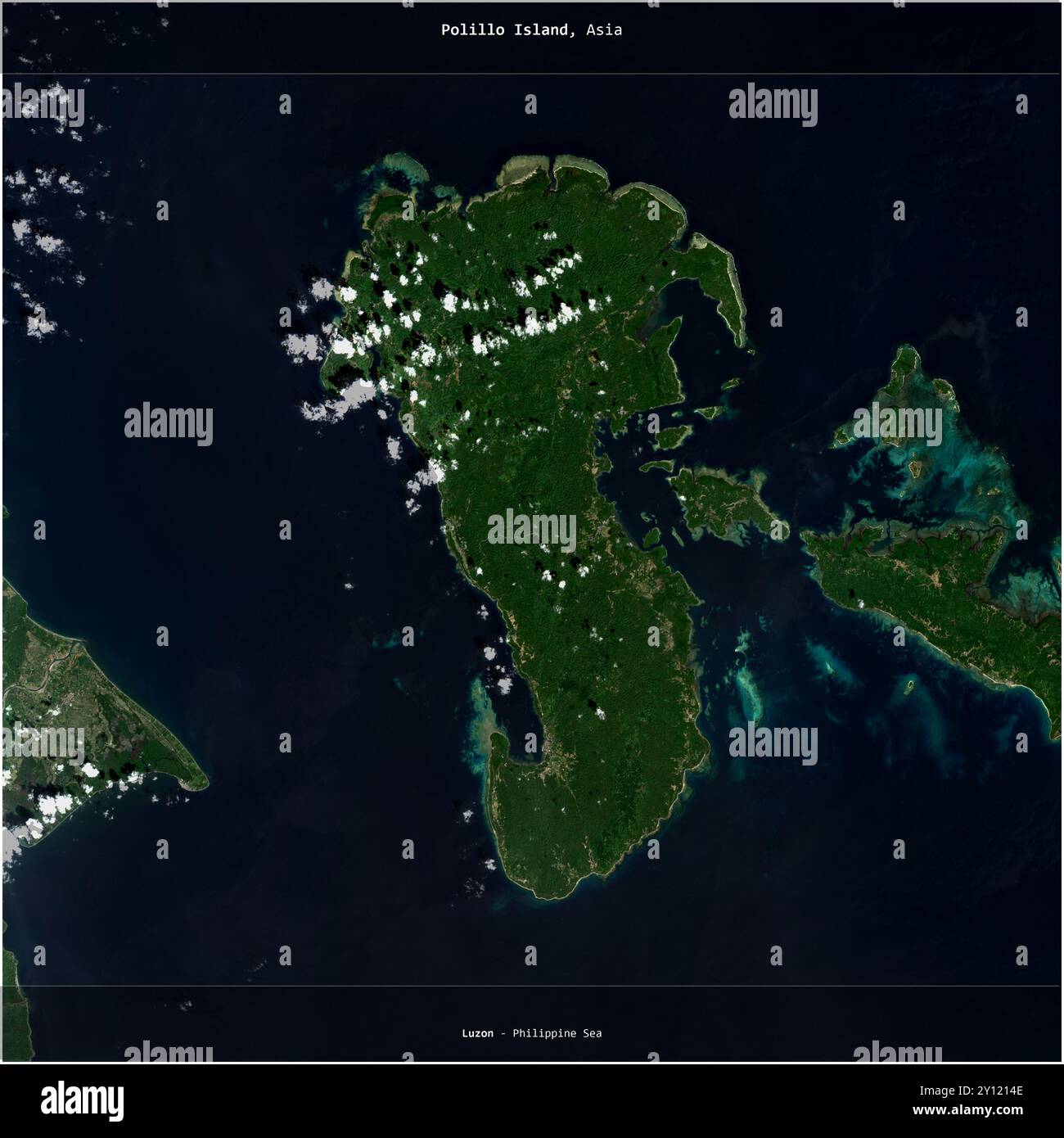 Philippines map zoom border satellite hi-res stock photography and ...