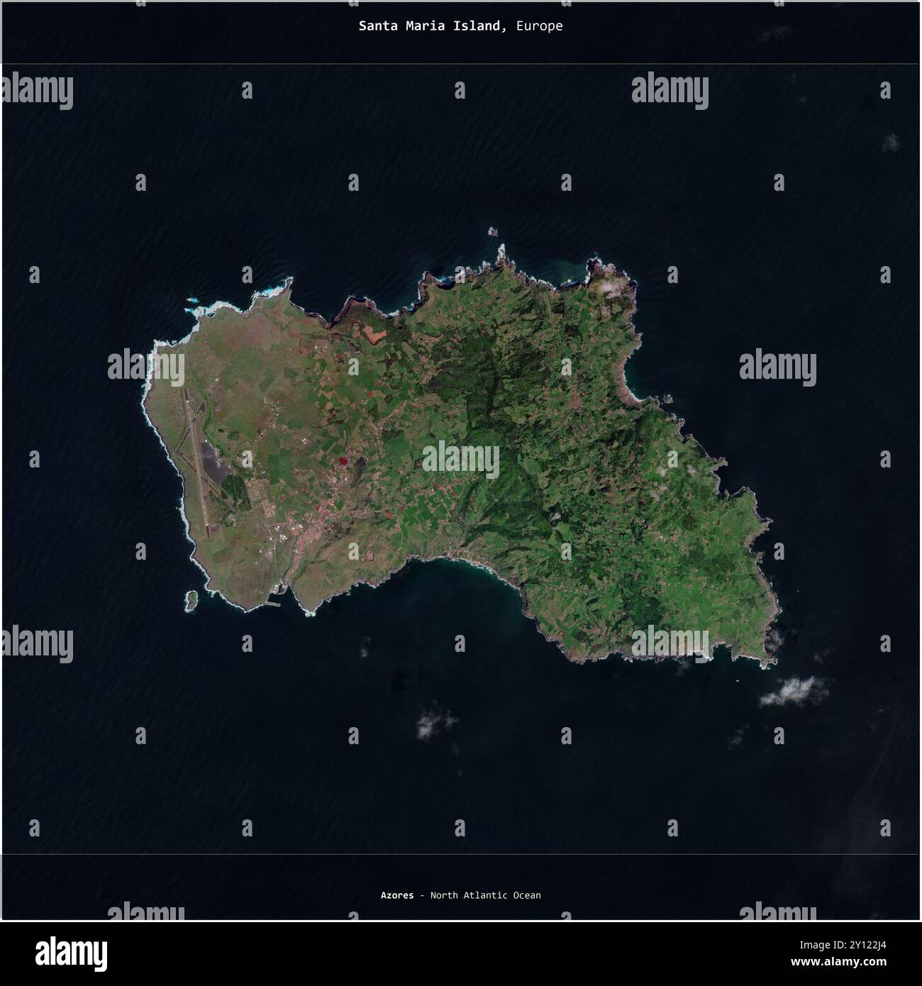 Santa Maria Island in the North Atlantic Ocean, belonging to Portugal ...